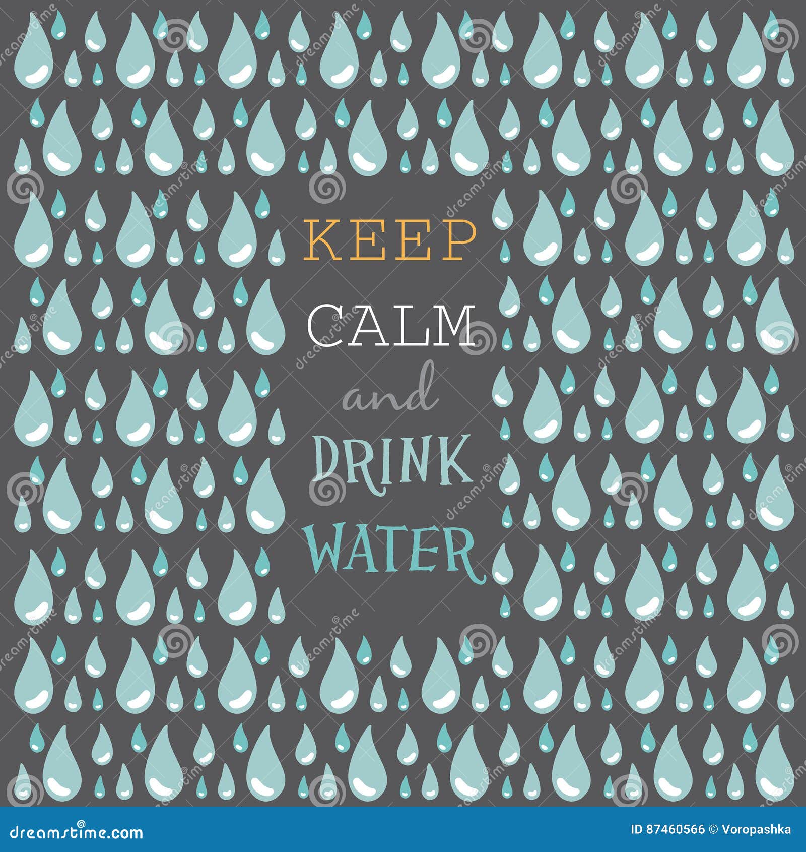 Poster drops stock vector. Illustration of drop, care - 87460566