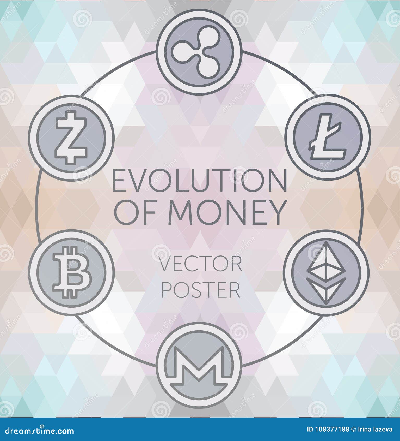 Evolution Money Infographic Vector Illustration | CartoonDealer.com ...
