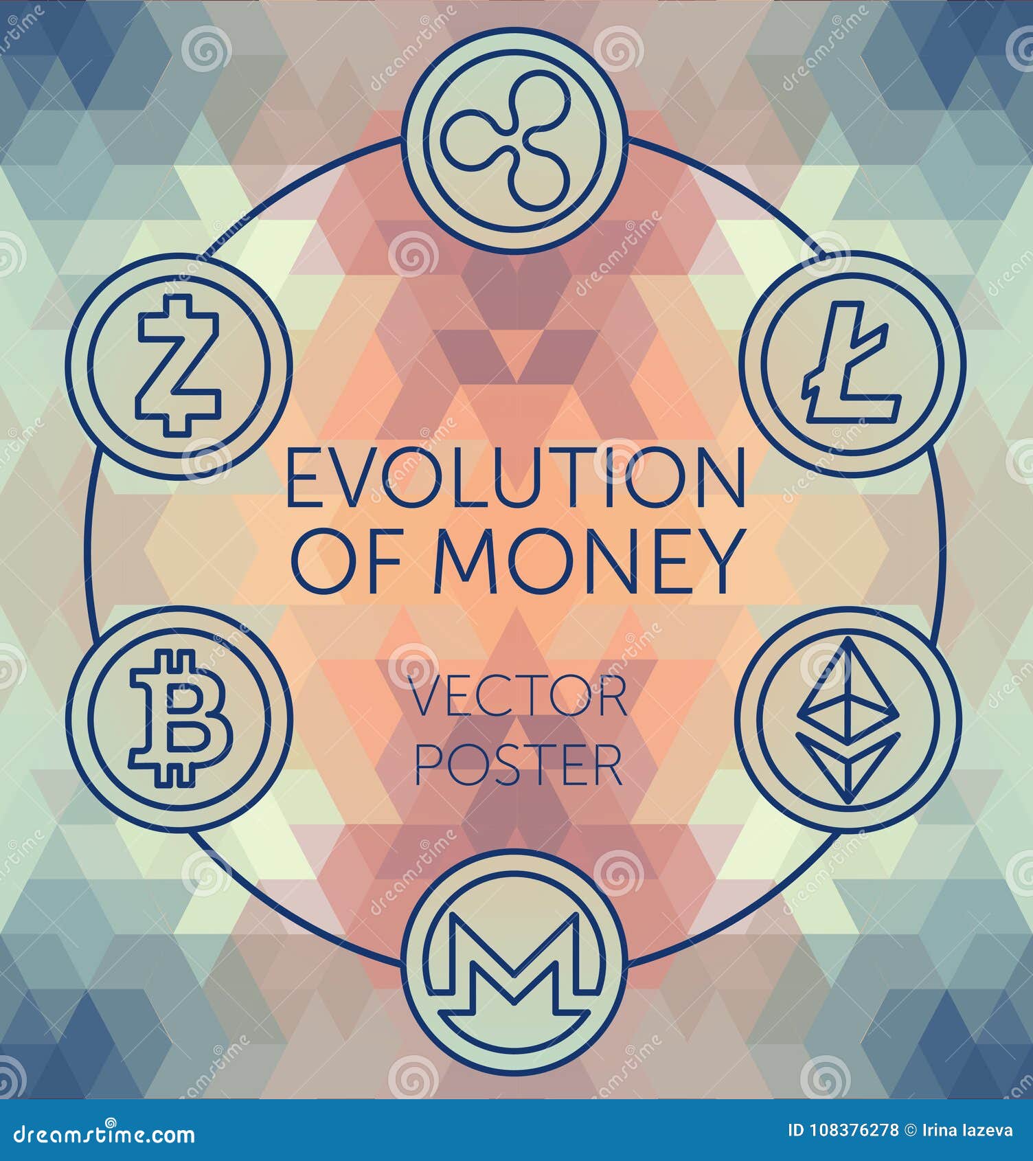 Evolution Money Infographic Vector Illustration | CartoonDealer.com ...