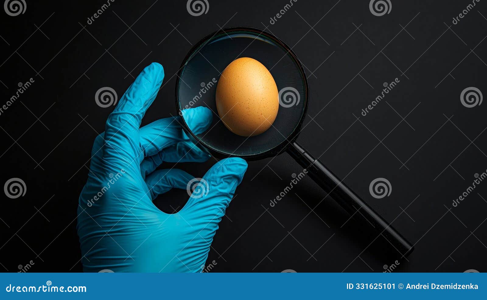 Poster Featuring an Egg Inspection by a Food Safety Inspector. Stock ...