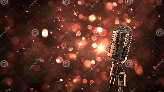 Poster of Microphone for Singing Competition with Vibrant Background ...
