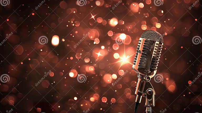 Poster of Microphone for Singing Competition with Vibrant Background ...