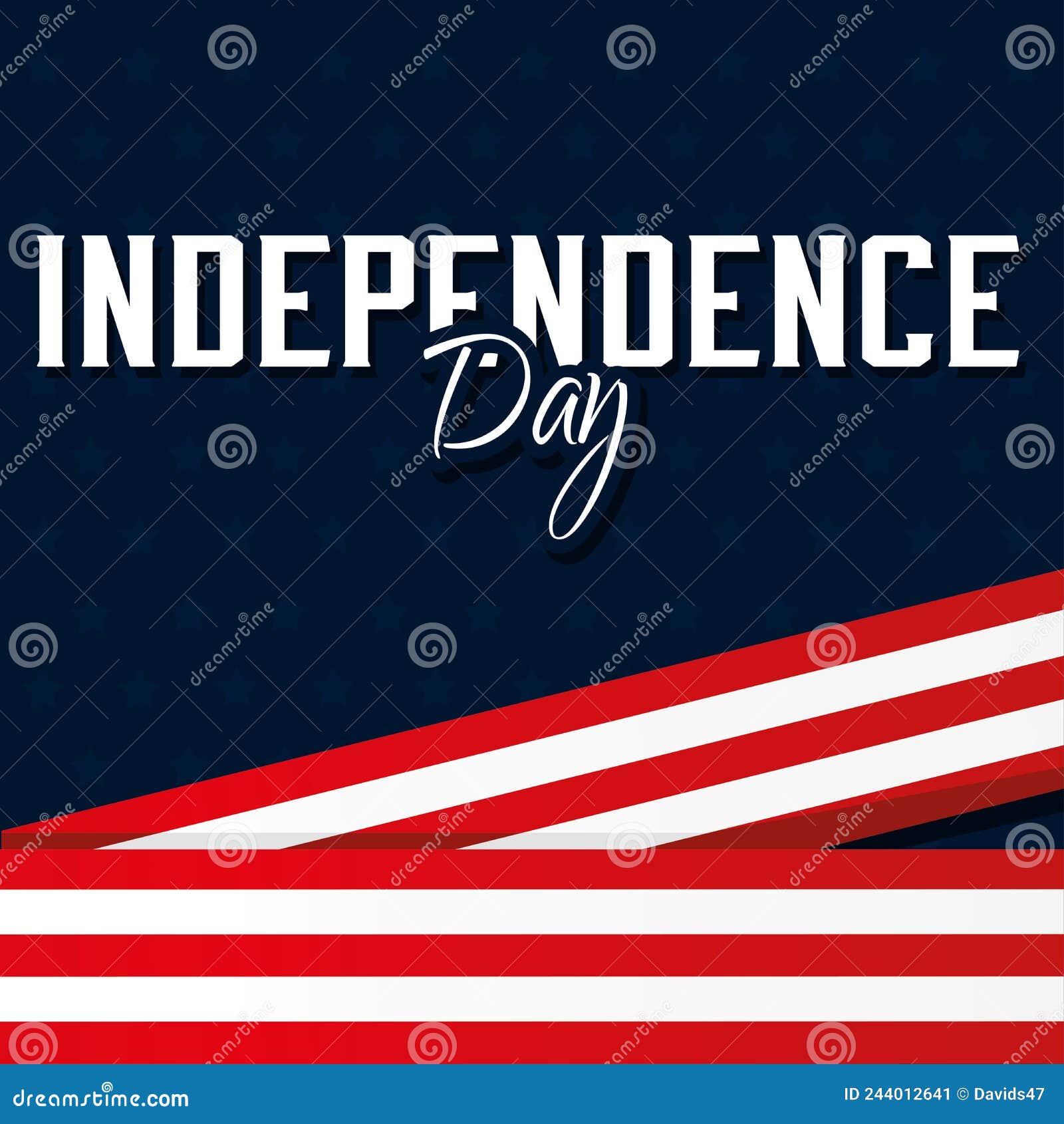 Poster Flag Usa Independence Vector Illustration Stock Vector ...