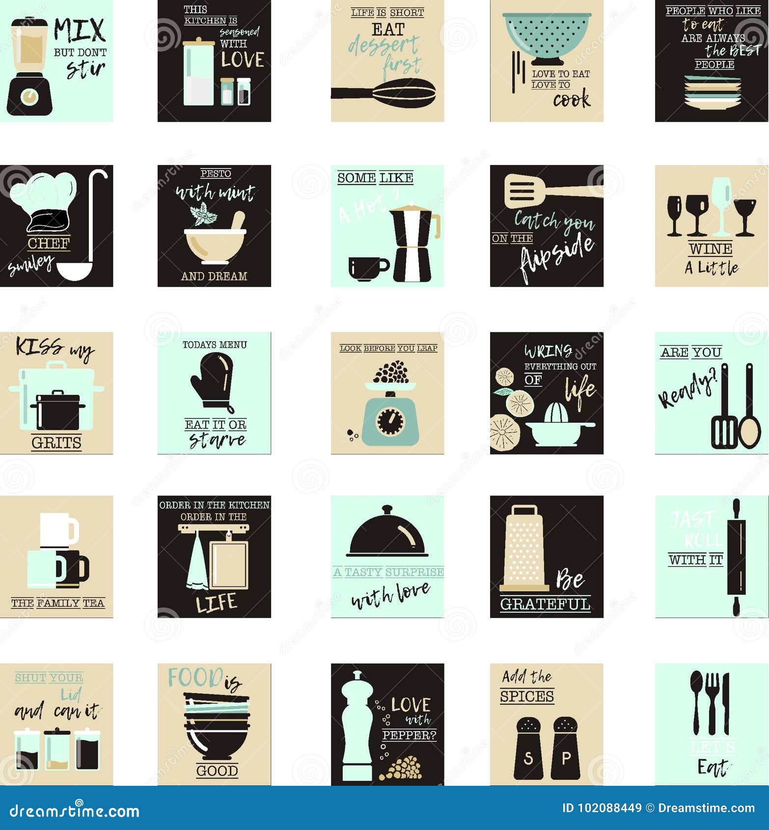 Poster Food stock illustration. Illustration of interior - 102088449