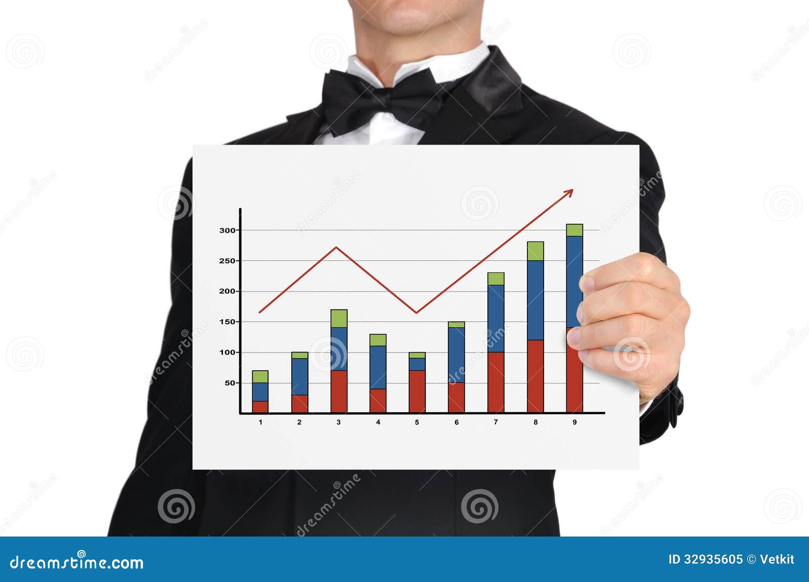 Poster with graph stock image. Image of graph, person - 32935605