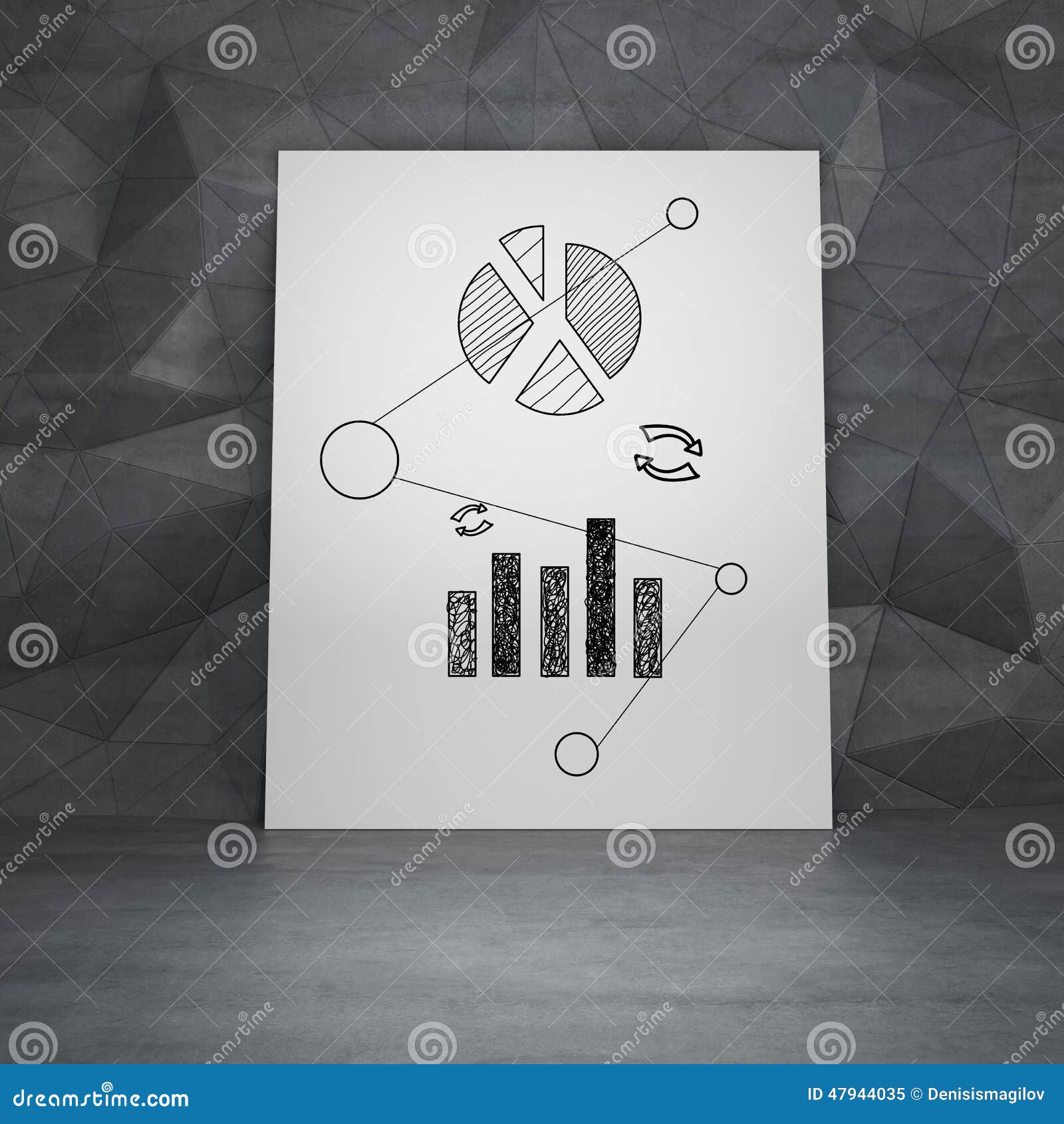 Poster with graph stock image. Image of education, idea - 47944035