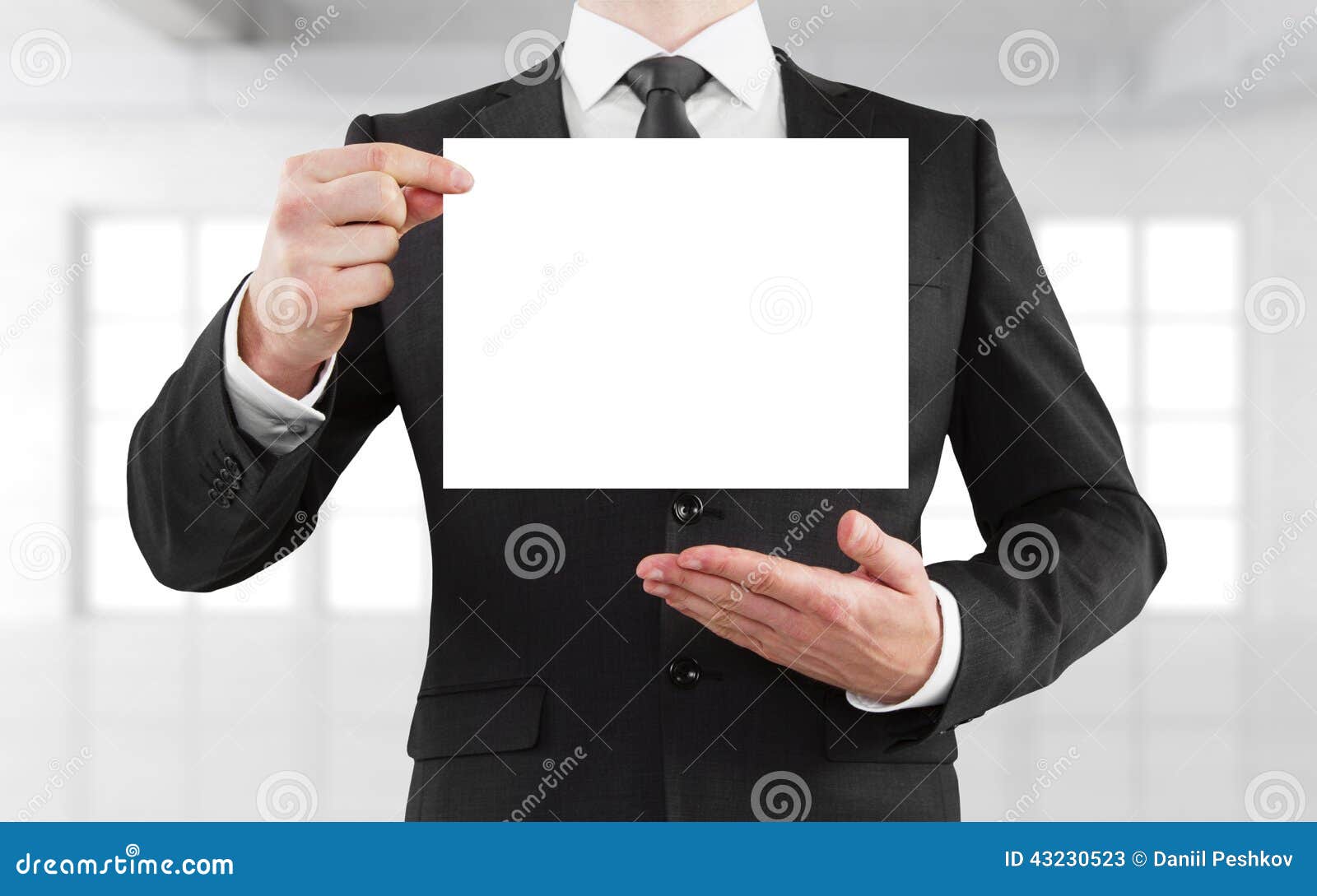 Poster in hand stock image. Image of people, boss, interior - 43230523
