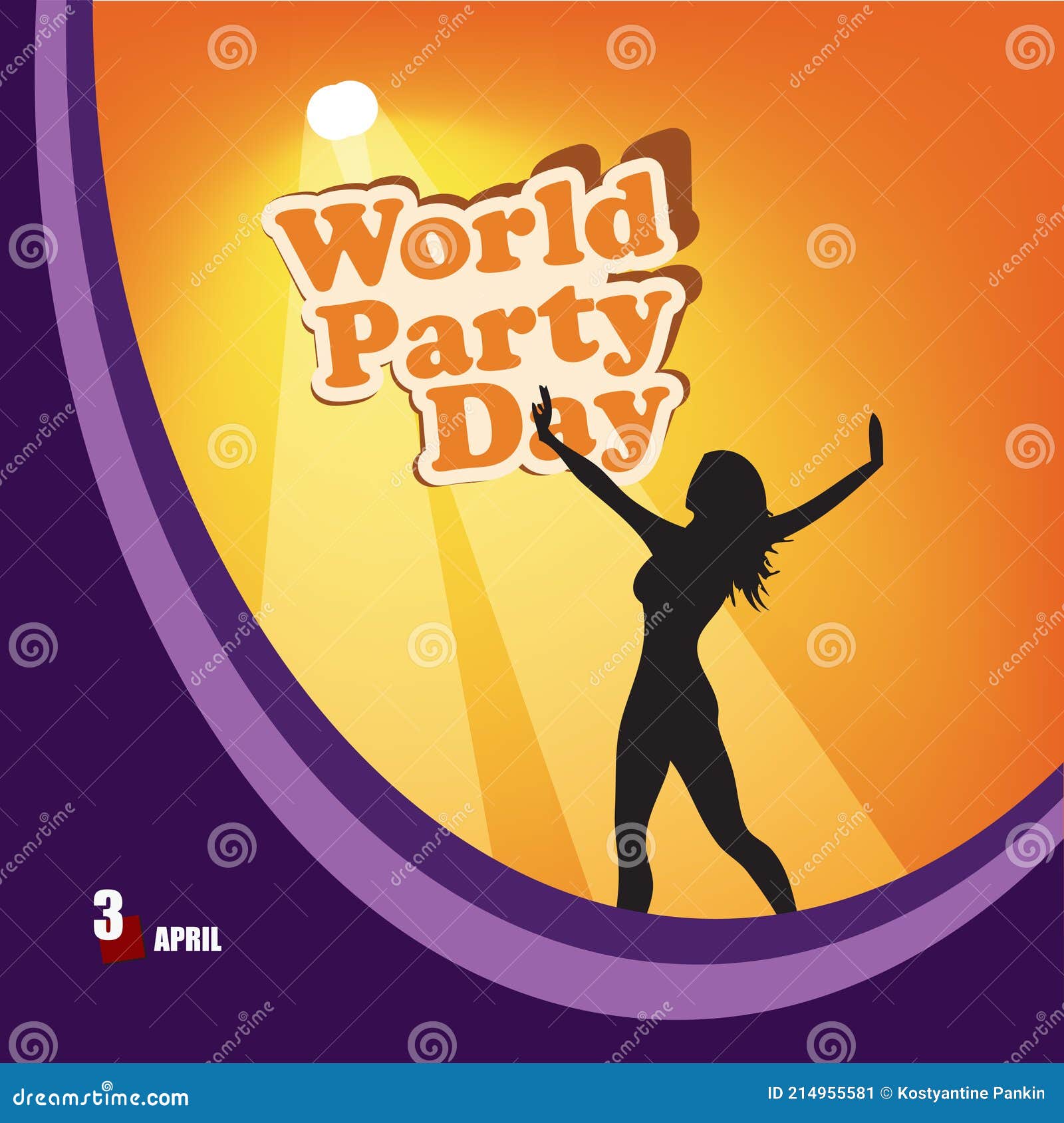 Party Day stock vector. Illustration of calendar, spirit - 214955581