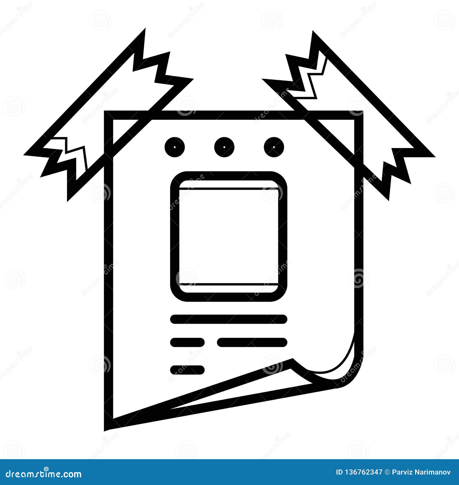Poster icon vector stock illustration. Illustration of frame - 136762347