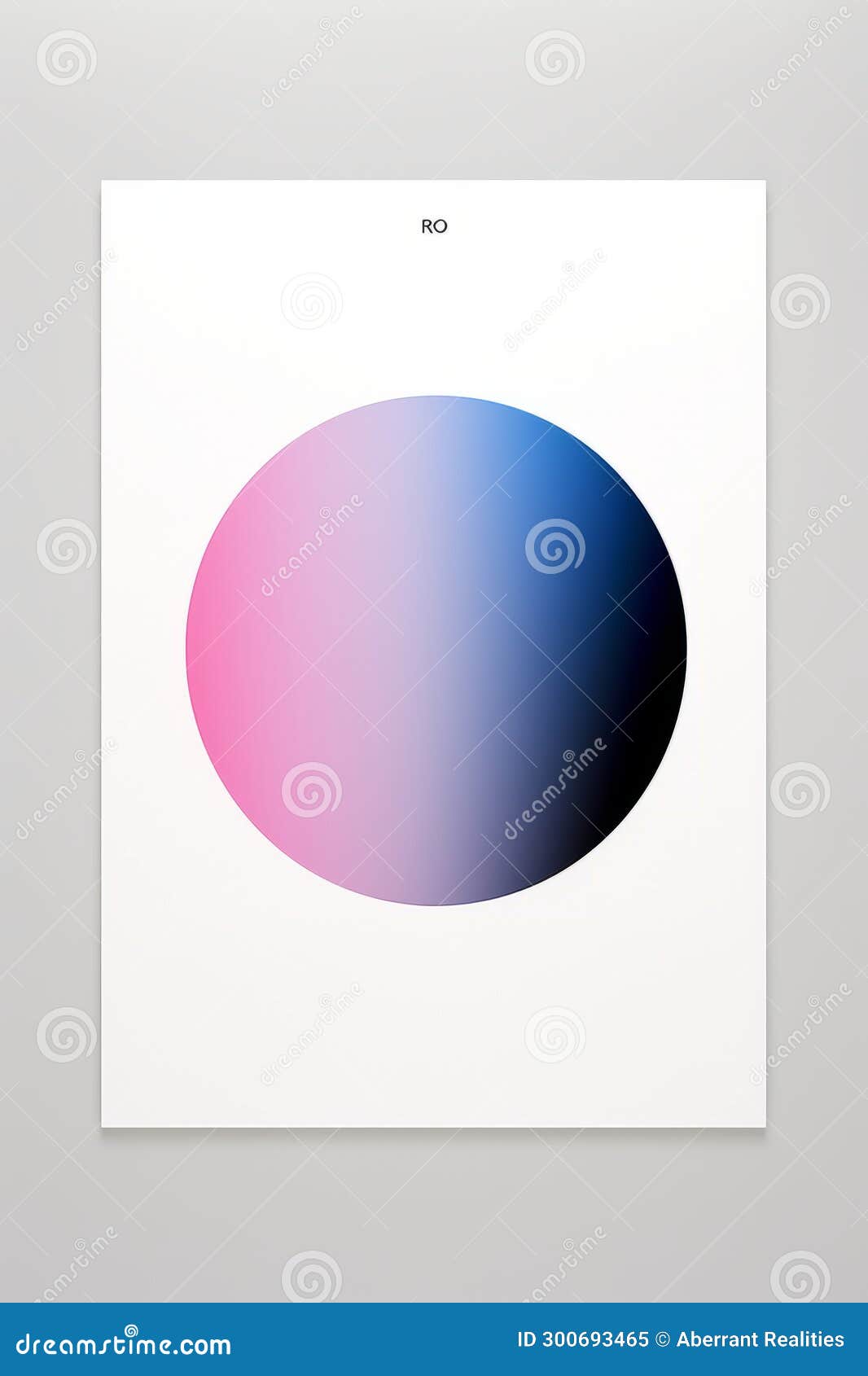 A Poster with an Image of a Pink Blue and Black Ombre Stock ...