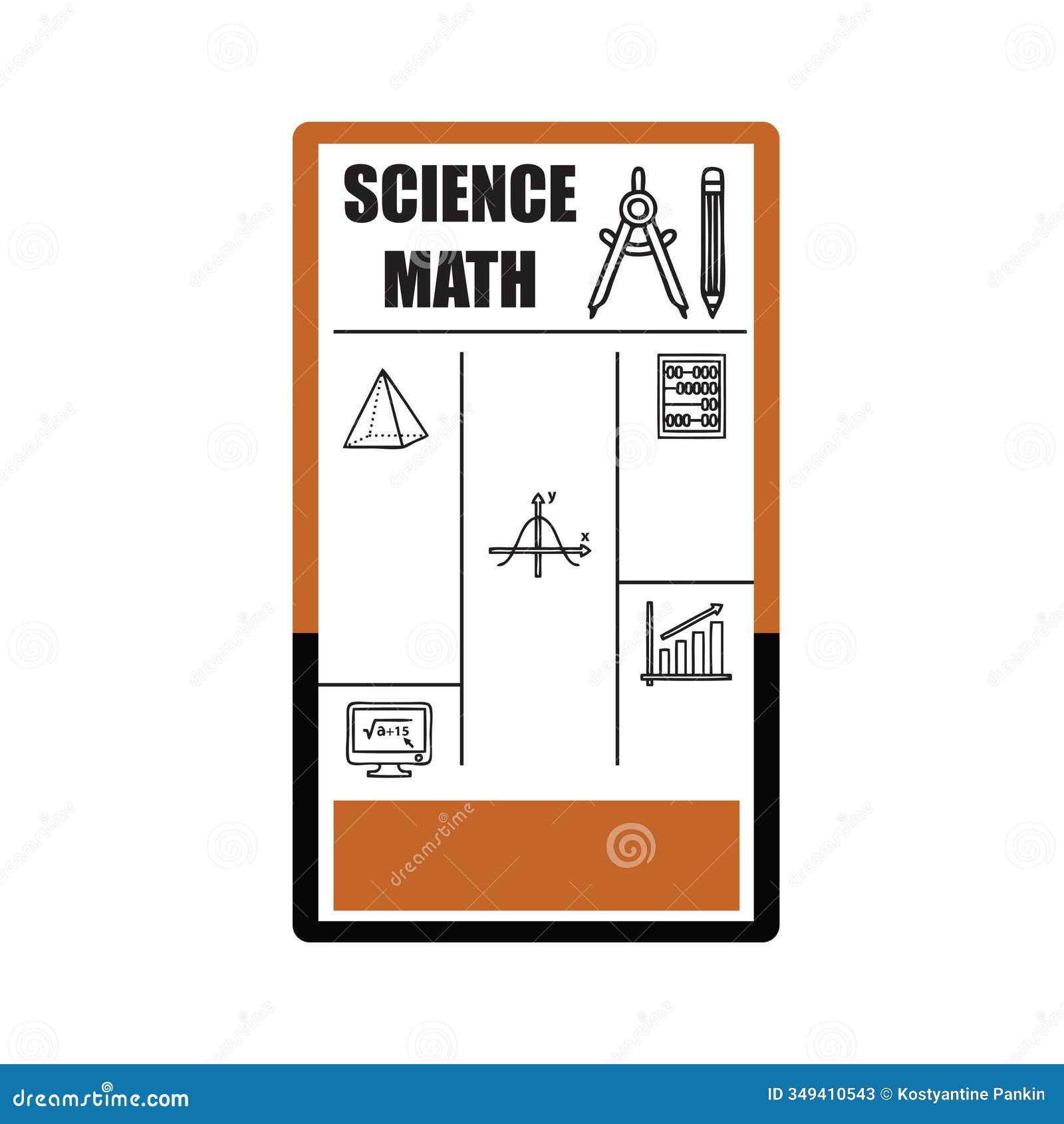 Poster Infographics for Science Math Stock Vector - Illustration of ...