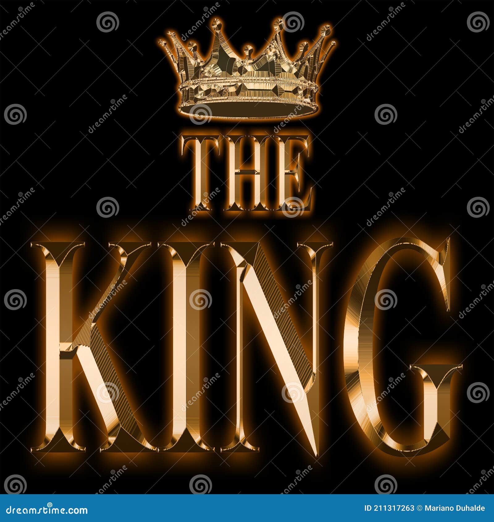 Poster the king stock illustration. Illustration of beatifull - 211317263