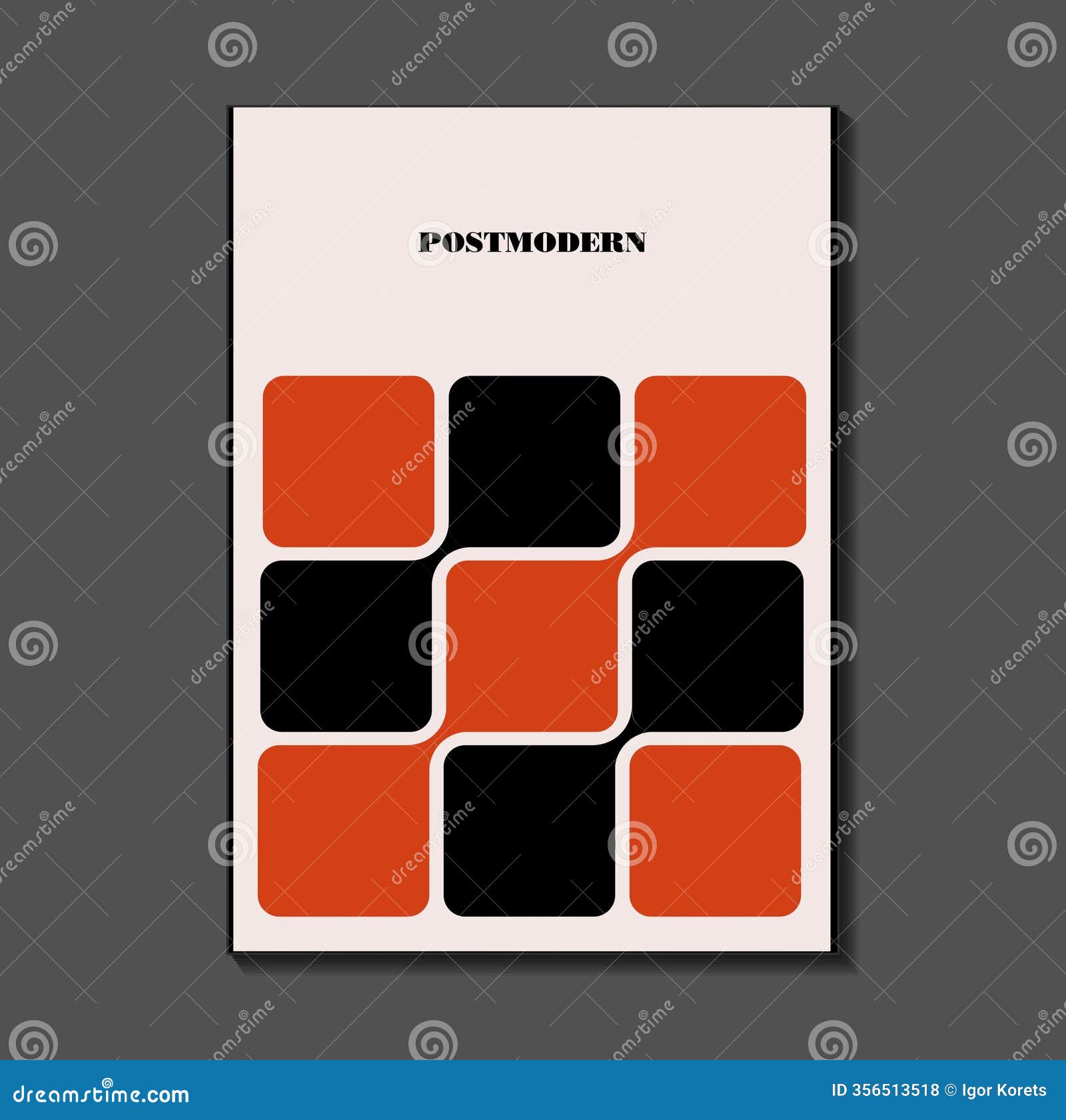 Poster Inspired Postmodern Of Vector Abstract Dynamic Symbols With Bold ...