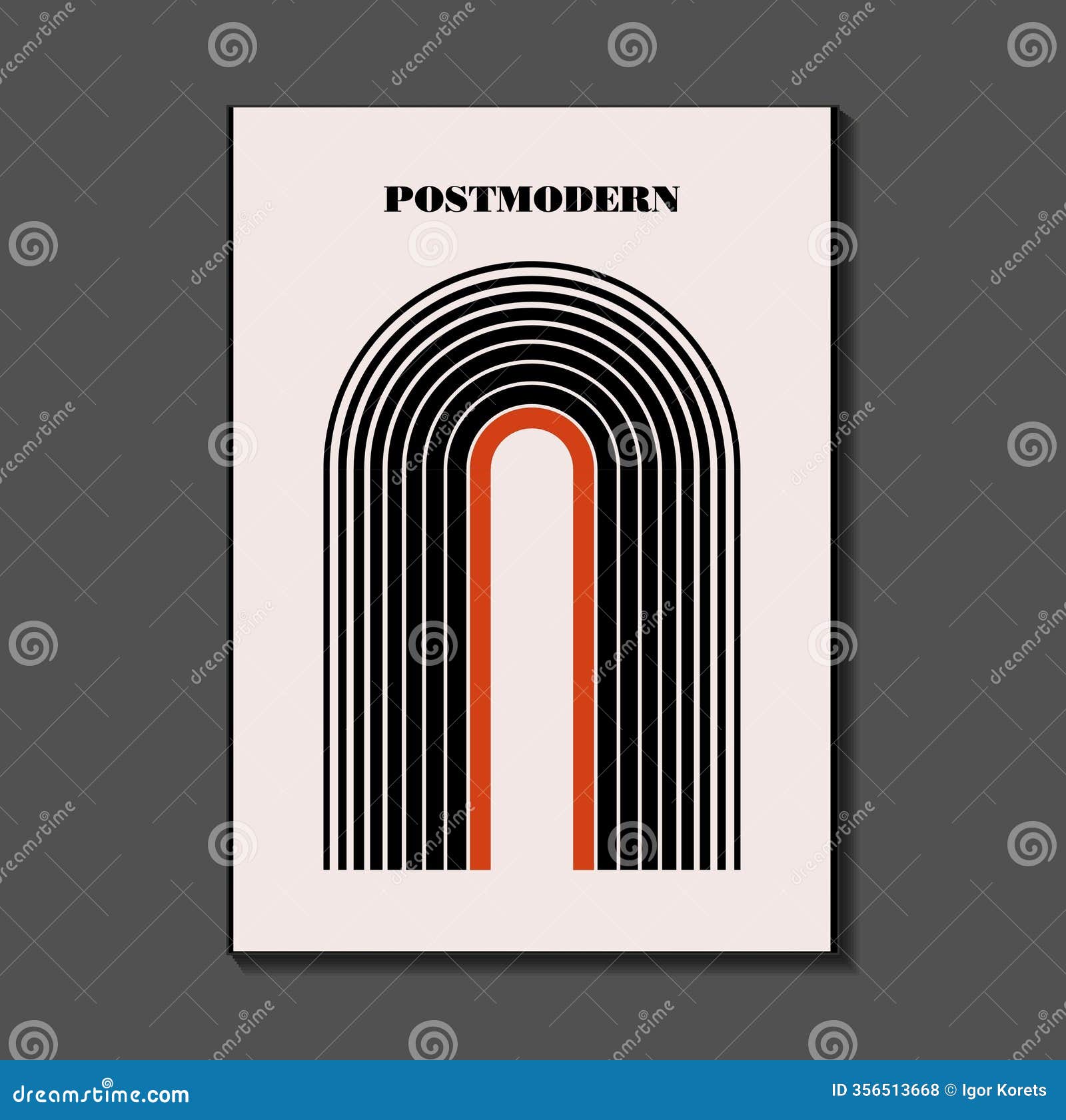 Poster Inspired Postmodern of Vector Abstract Dynamic Symbols with Bold ...