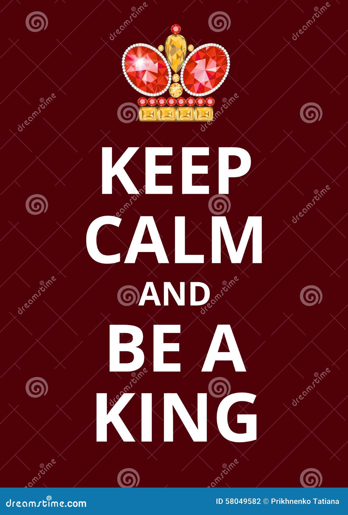 Poster Keep Calm stock vector. Illustration of trendy - 58049582