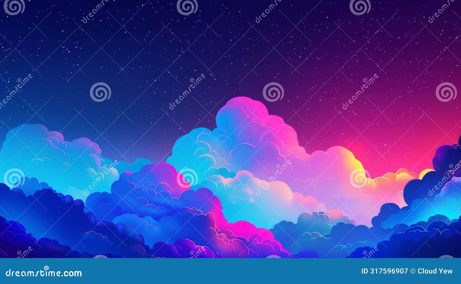 Poster Layout with Captivating Cloud Storage Illustration Stock ...