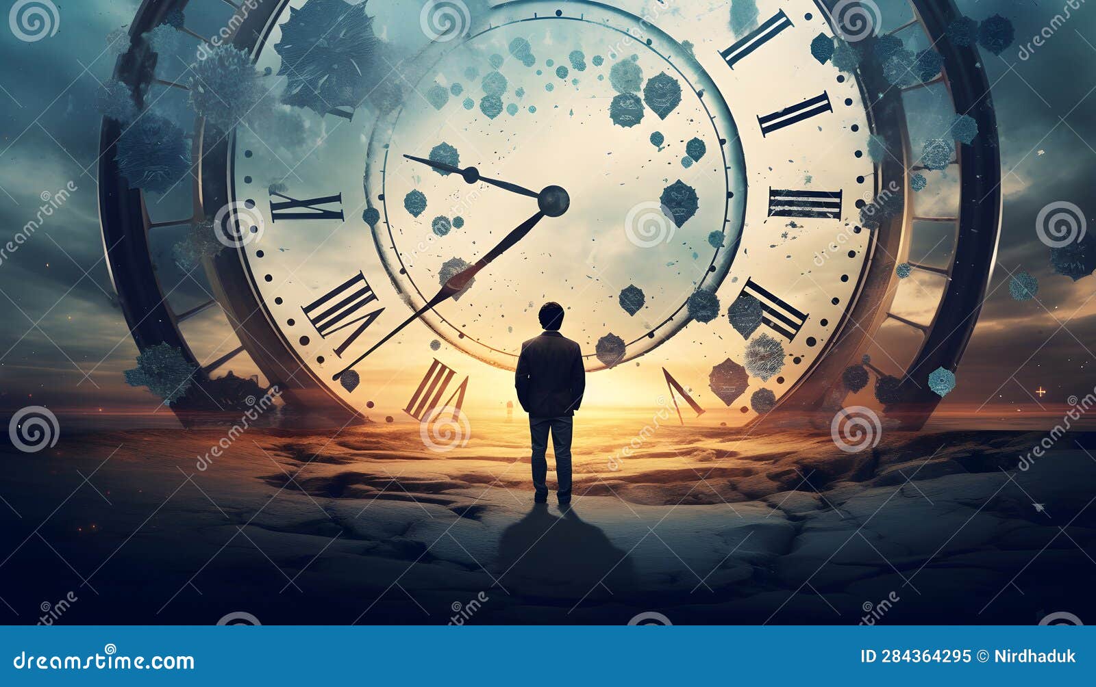 Poster for learning time stock illustration. Illustration of ...