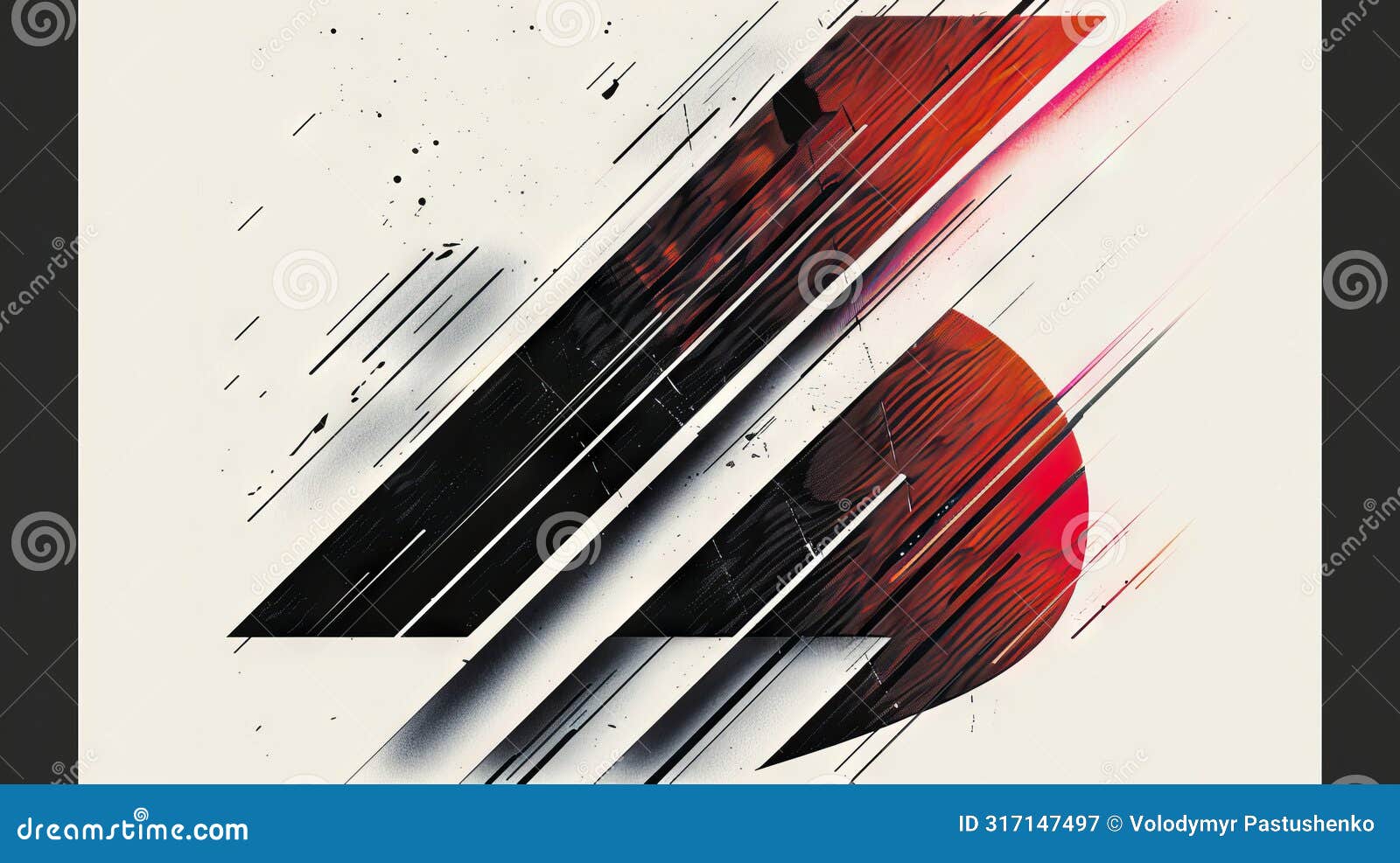 A Poster with the Letter B in Red and Black Stock Image - Image of ...