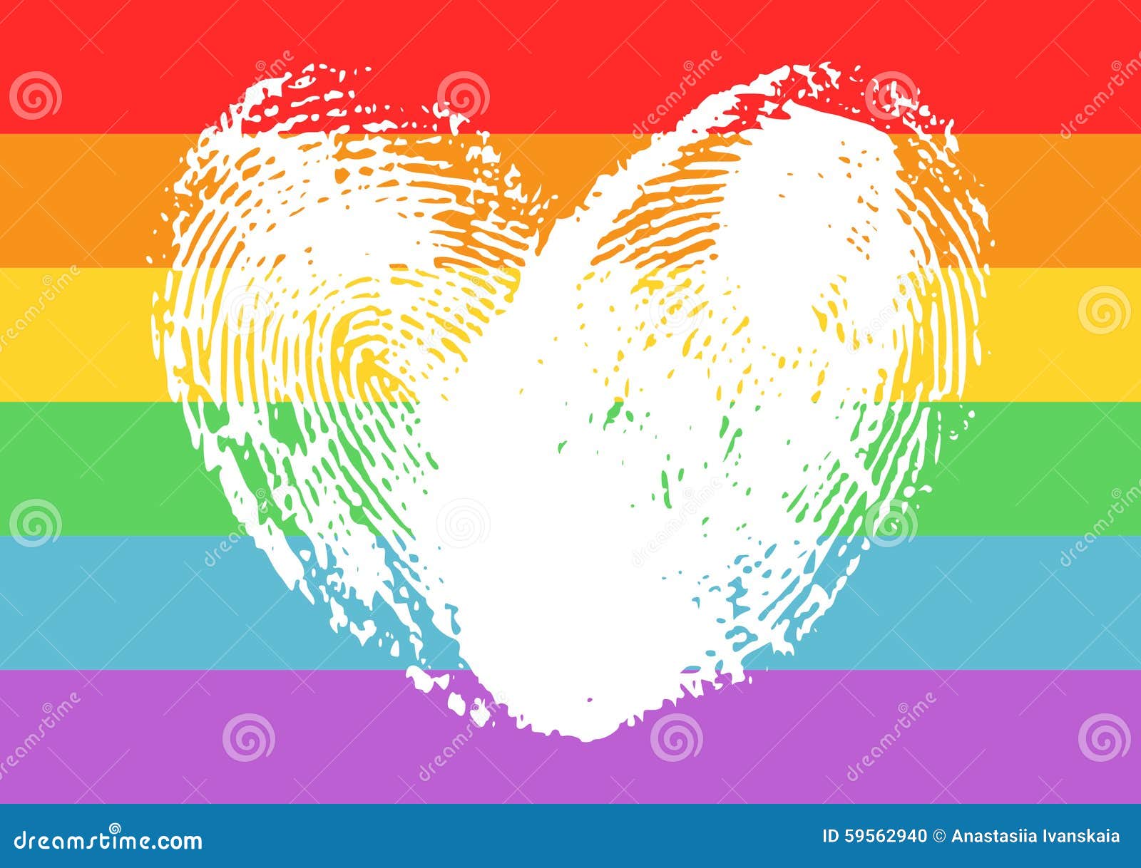 Poster With Lgbt Support Symbol Stock Vector Illustration Of Element