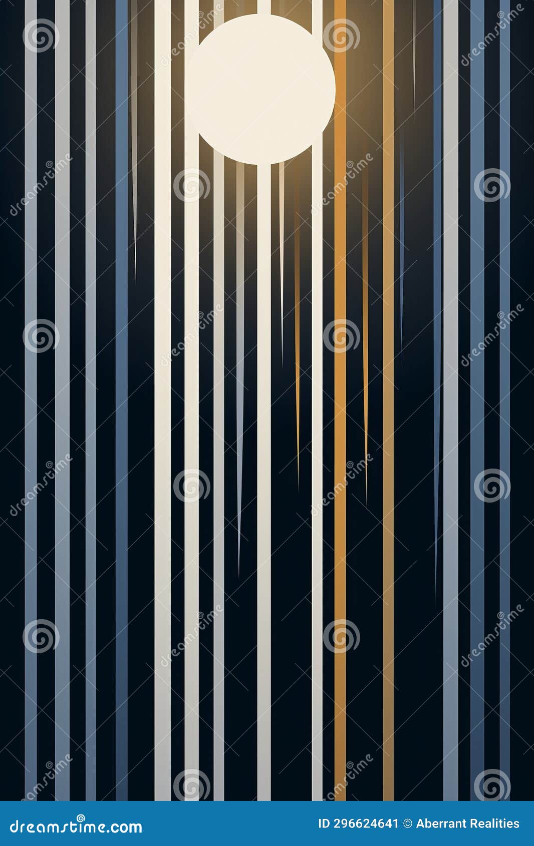 A Poster with a Light Shining through the Bars of a Bar Stock ...