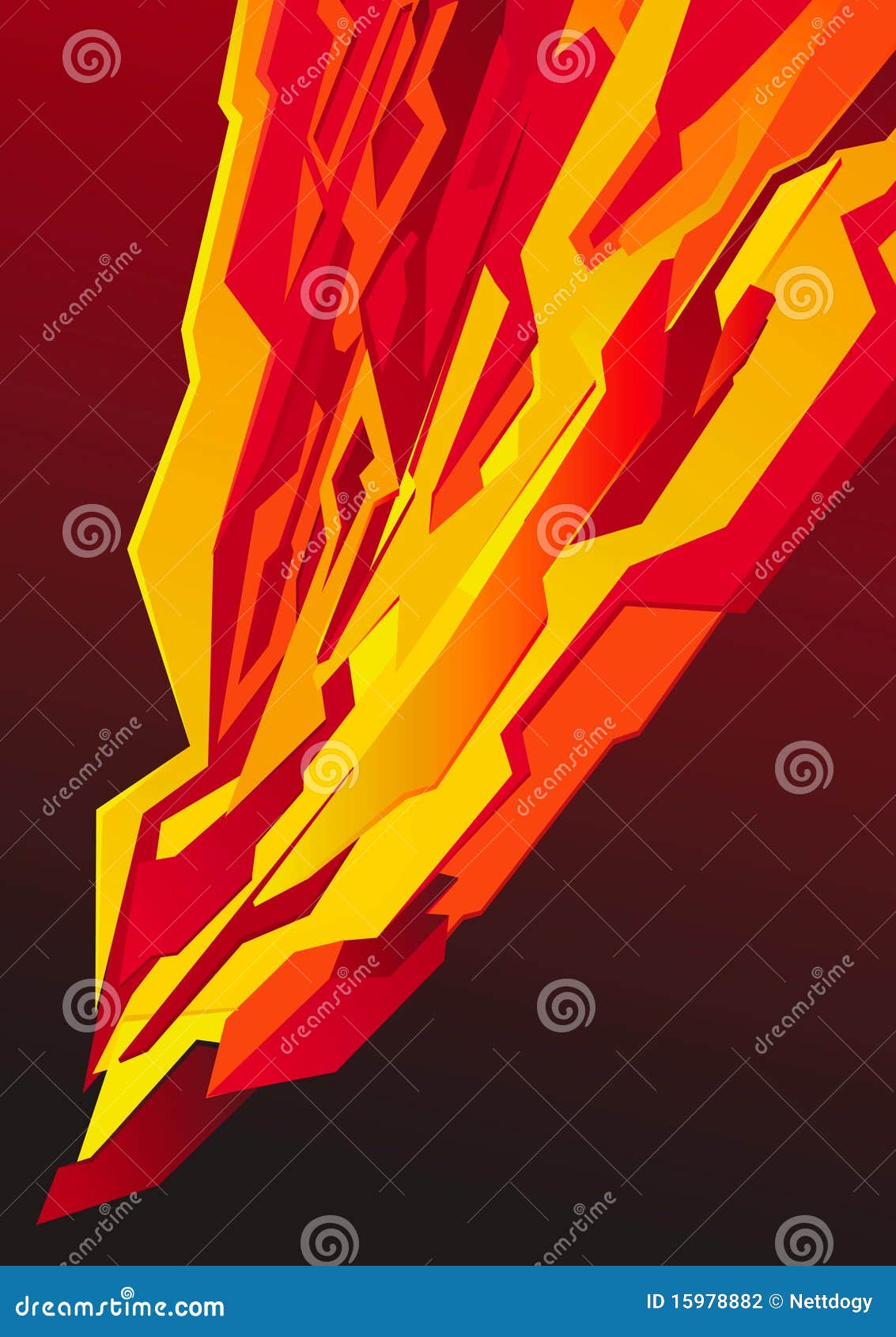 Poster With Lightning On A Pink Background In A Flat Style. Cartoon ...