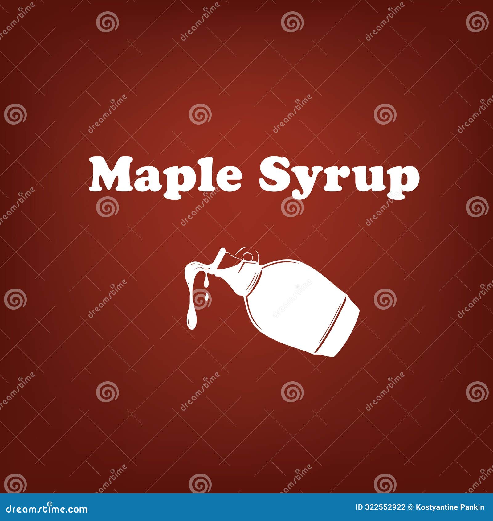 Poster for Maple Syrup stock vector. Illustration of industry - 322552922