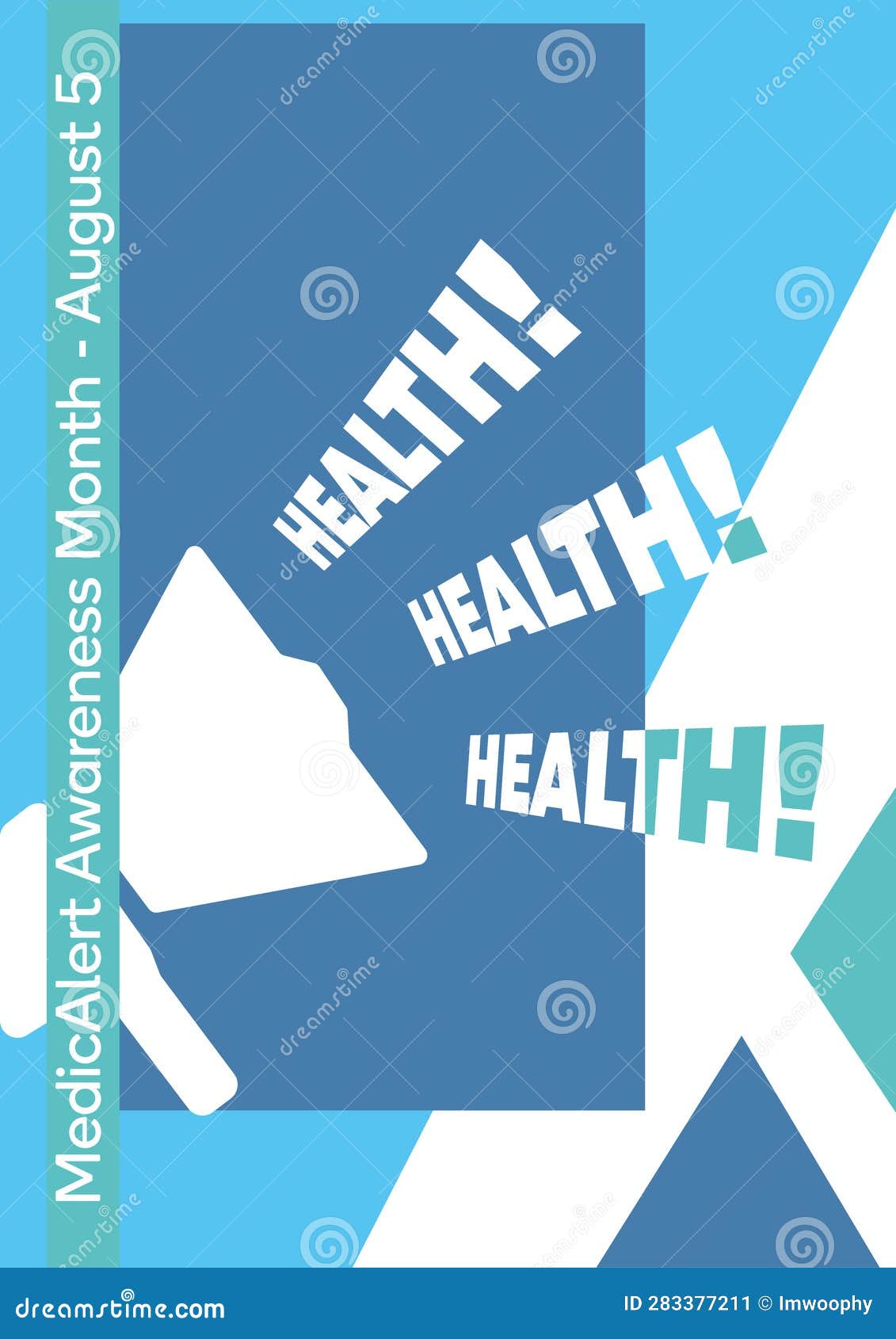 Poster of MedicAlert Awareness Day in August. Stock Vector ...