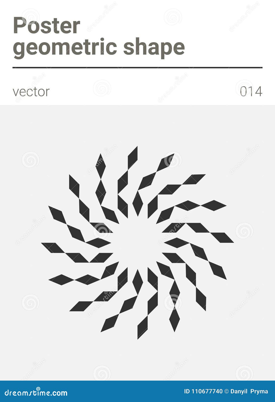 Poster Minimal Geometric Vector Shape Stock Vector - Illustration of ...