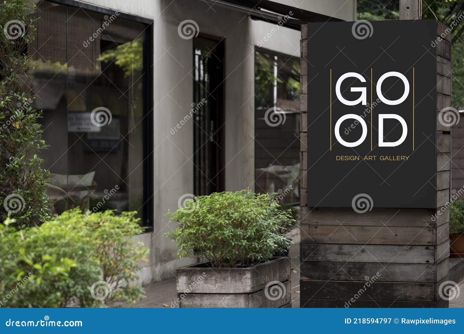 Signage Outside a Shop Mockup Editorial Photography - Image of mockup ...