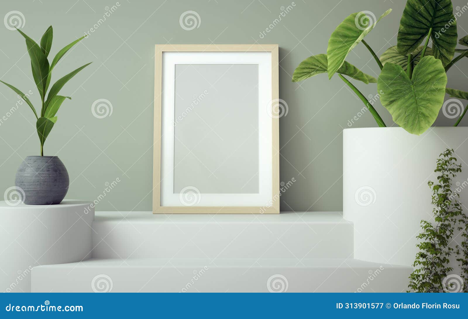 Vertical Frames Mockup Template Isolated On Transparent Background ...