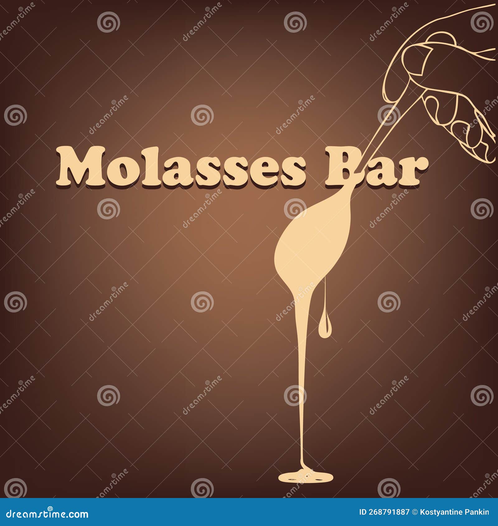 Poster Molasses Bar stock vector. Illustration of dart - 268791887