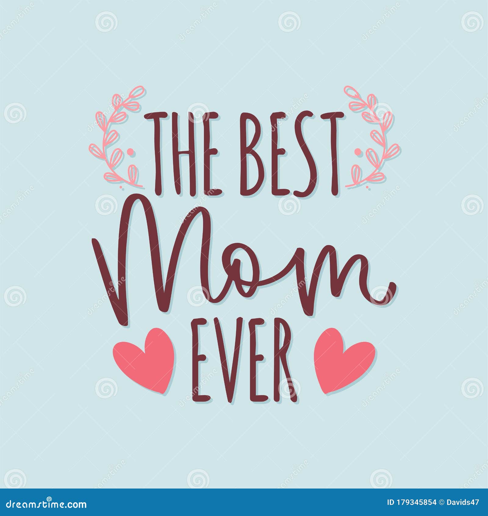 Poster for mom with text stock vector. Illustration of card - 179345854