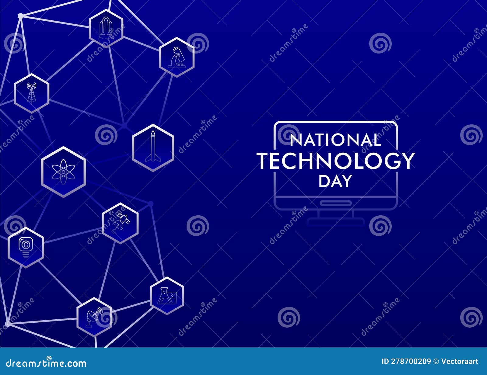Poster for National Technology Day Stock Vector - Illustration of ...