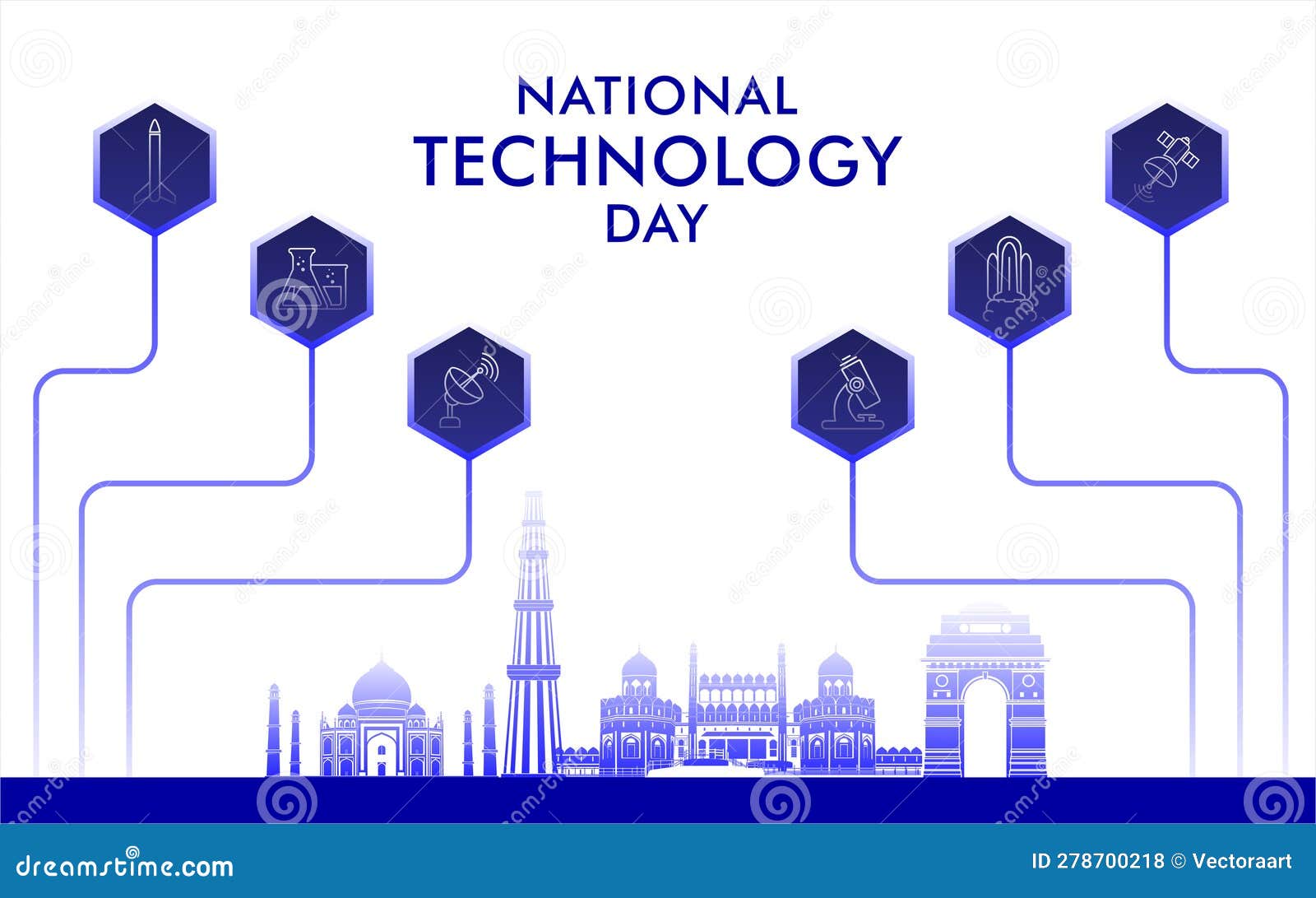 Poster for National Technology Day Stock Vector - Illustration of media ...