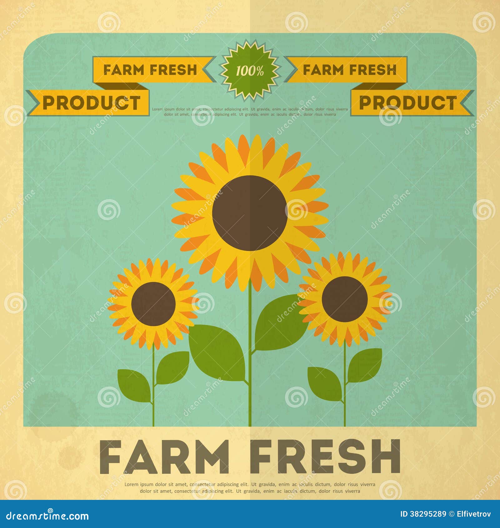 Poster for Organic Farm Food Stock Vector - Illustration of gardening ...