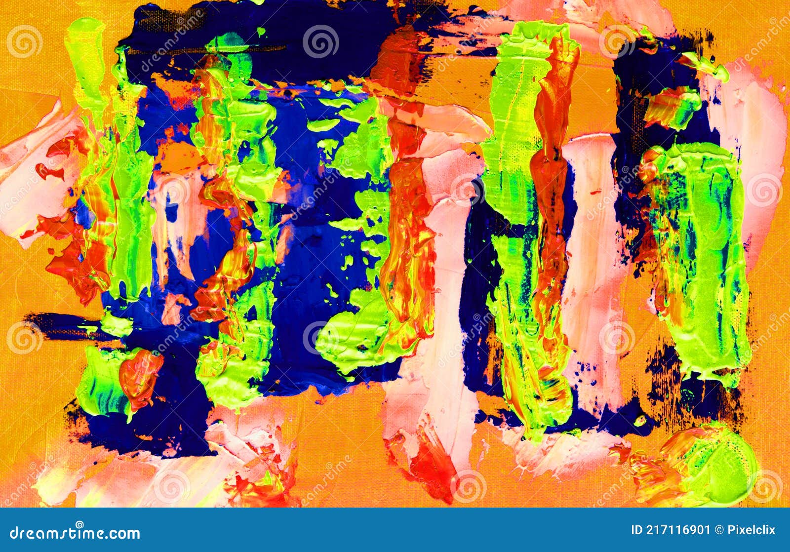 Poster Paint Effect Template for Designing Purpose. Stock Image - Image ...