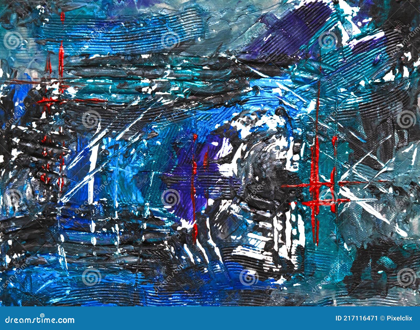 Poster Paint Effect Template for Designing Purpose. Stock Image - Image ...