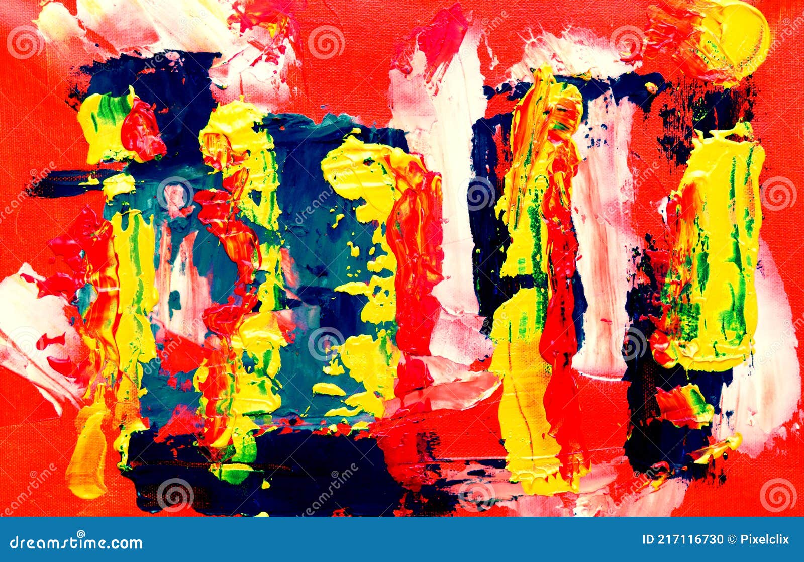 Poster Paint Effect Template for Designing Purpose. Stock Photo - Image ...