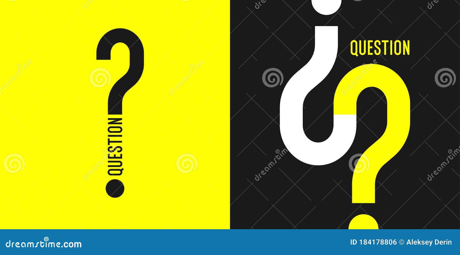 A Poster with a Picture of a Question Mark. Frame for Placing Your Text ...