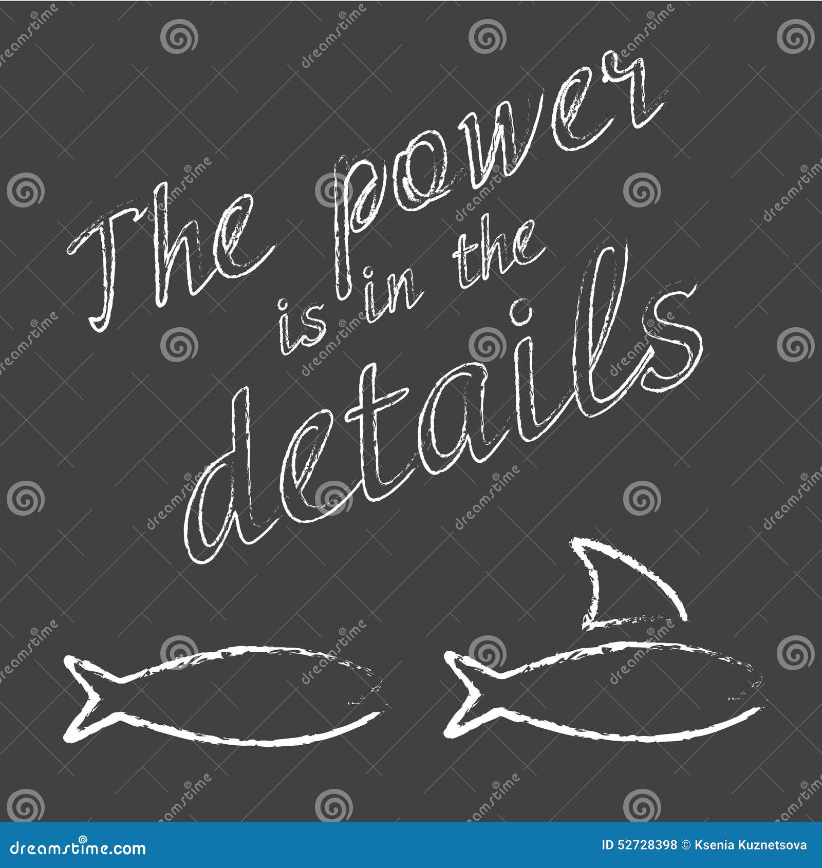 Poster power chalk stock vector. Illustration of design - 52728398