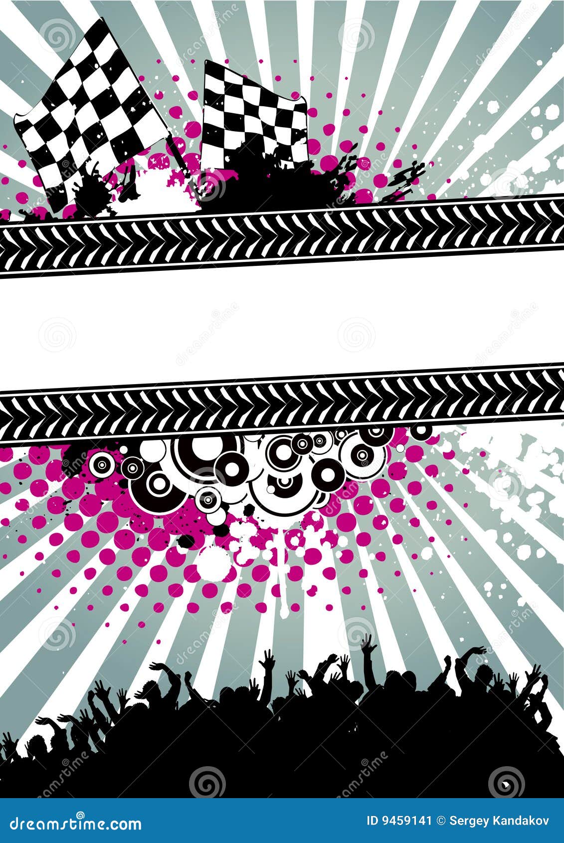 Poster for racing stock vector. Illustration of background - 9459141