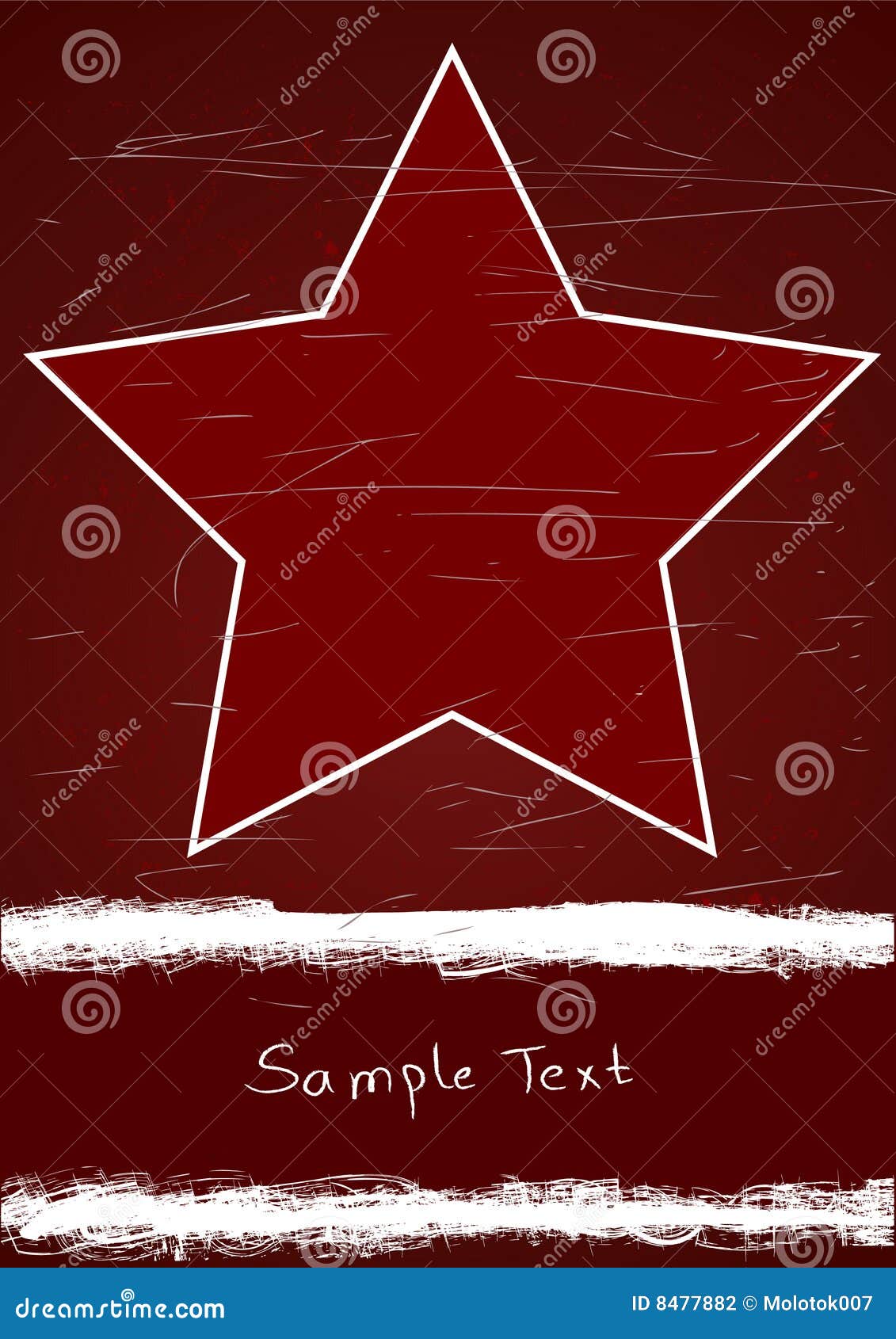 Poster with red star stock vector. Illustration of elements - 8477882
