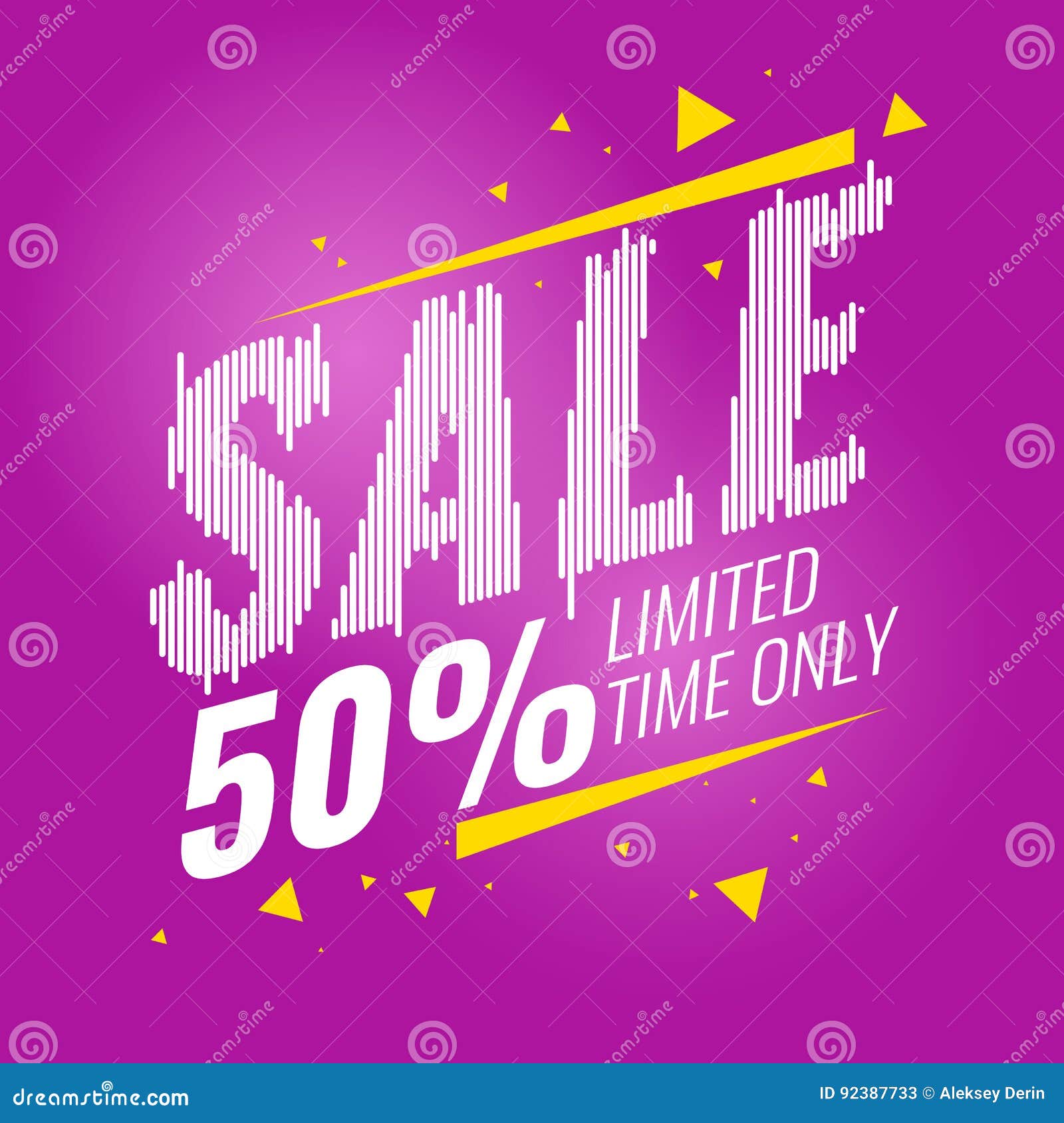 Poster Sale for a Limited Time only. Stock Vector - Illustration of ...
