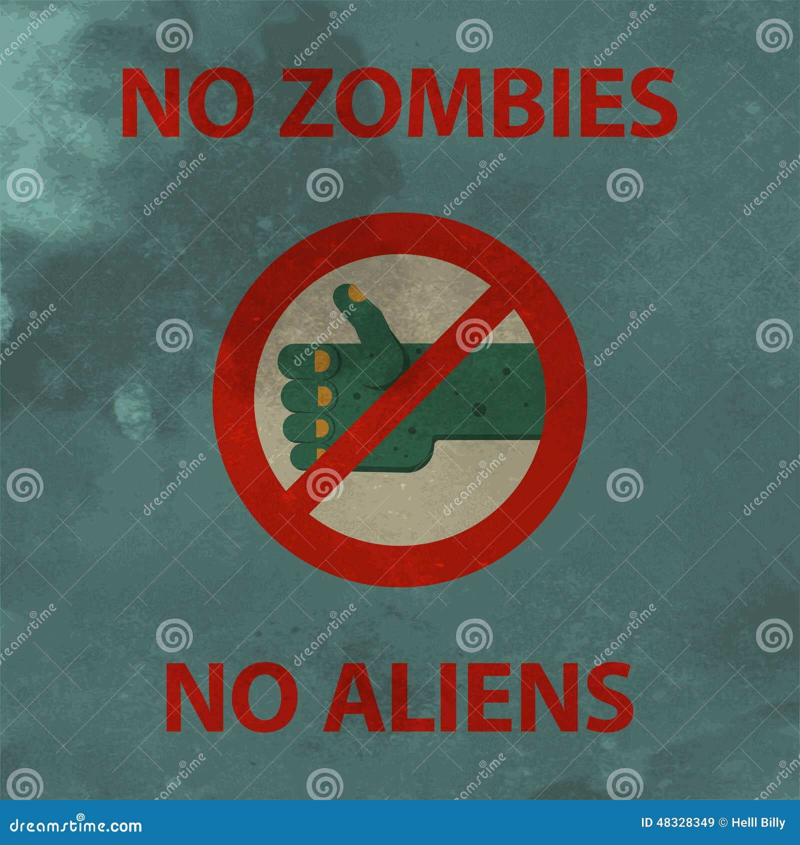 No Zombie Sign
