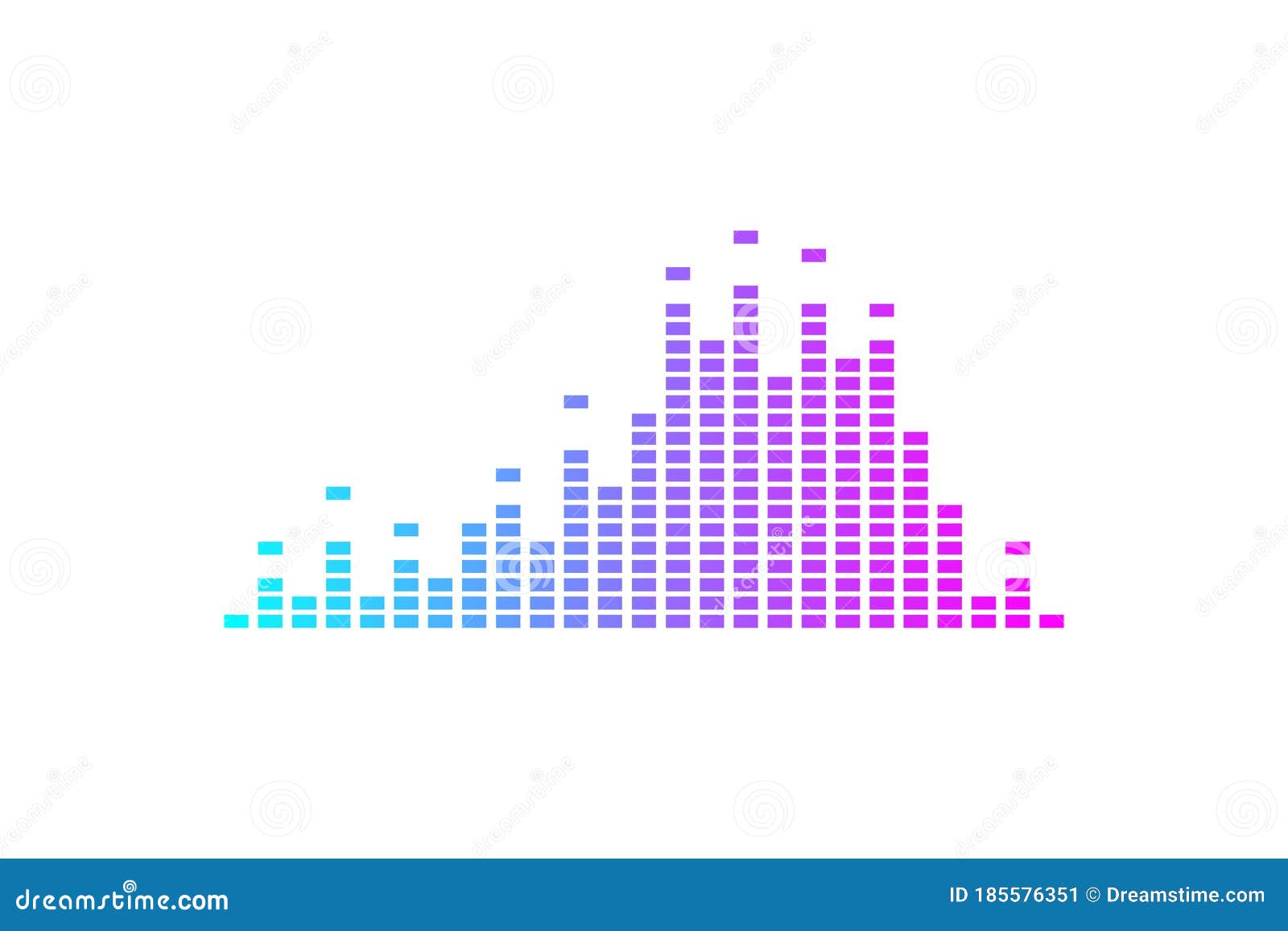 Poster of the Sound Gradient Wave from the Equalizer. Vector ...