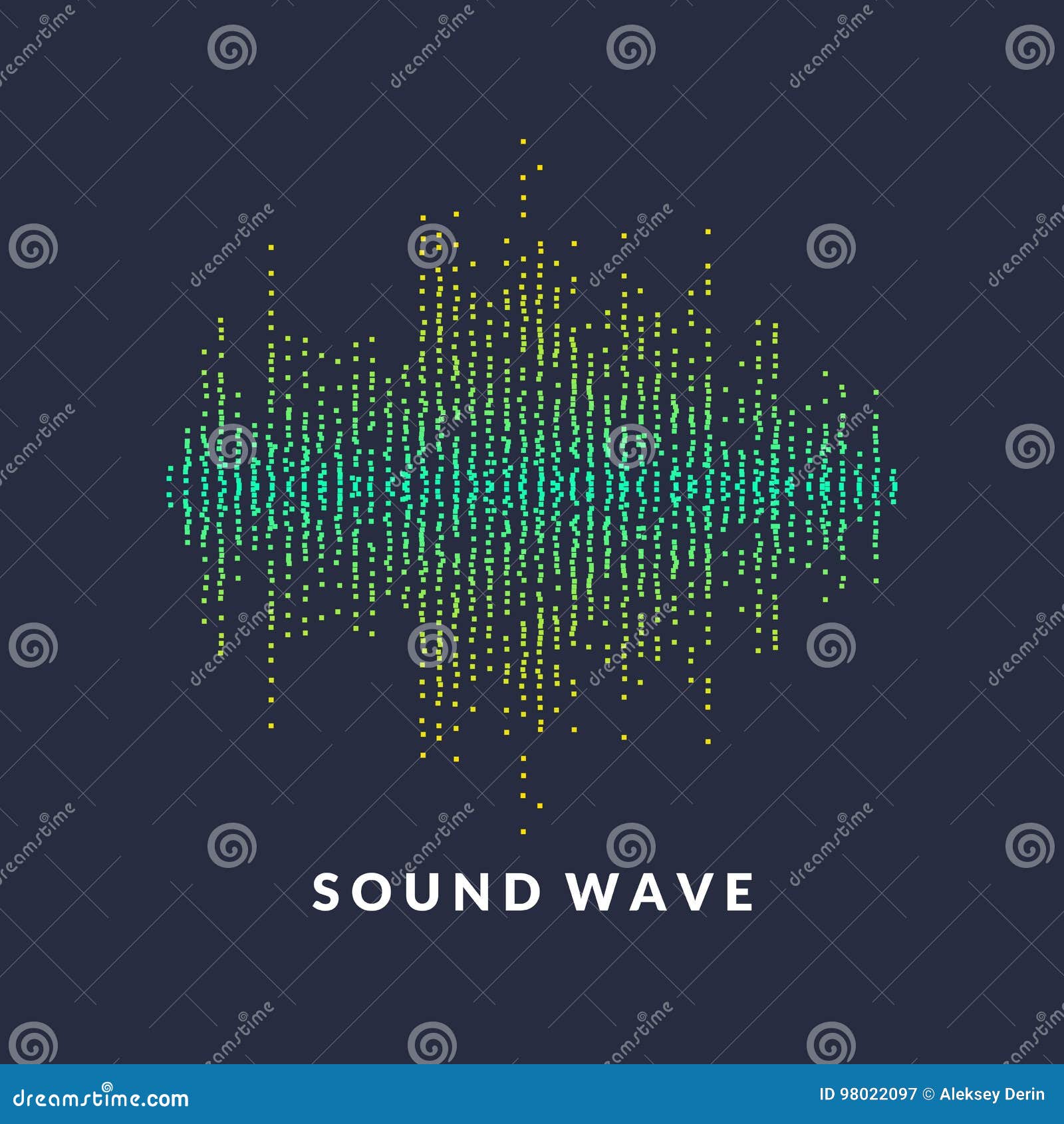 Poster of the Sound Wave from Equalizer. Stock Vector - Illustration of ...