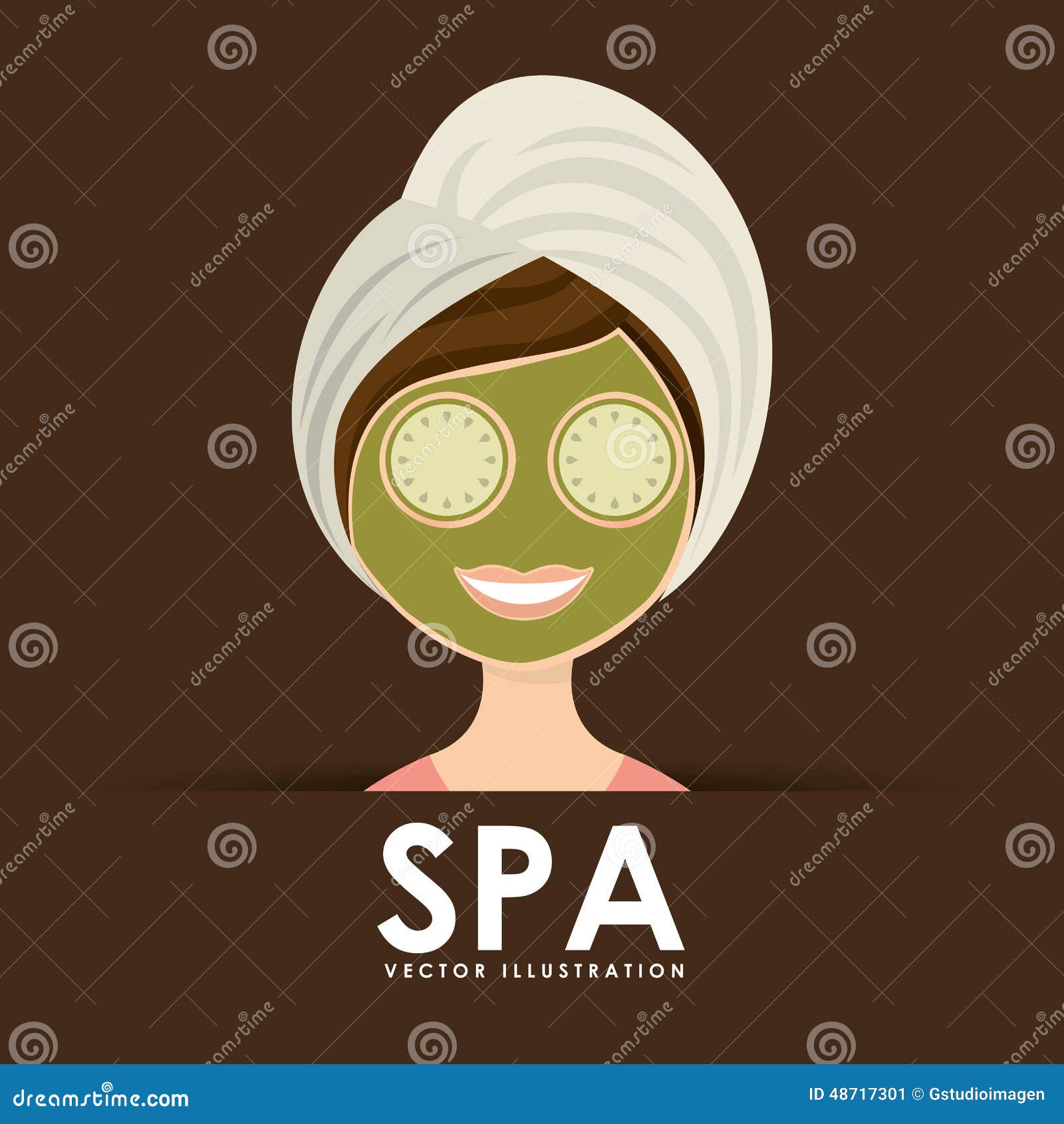 Poster spa stock illustration. Illustration of treatment - 48717301