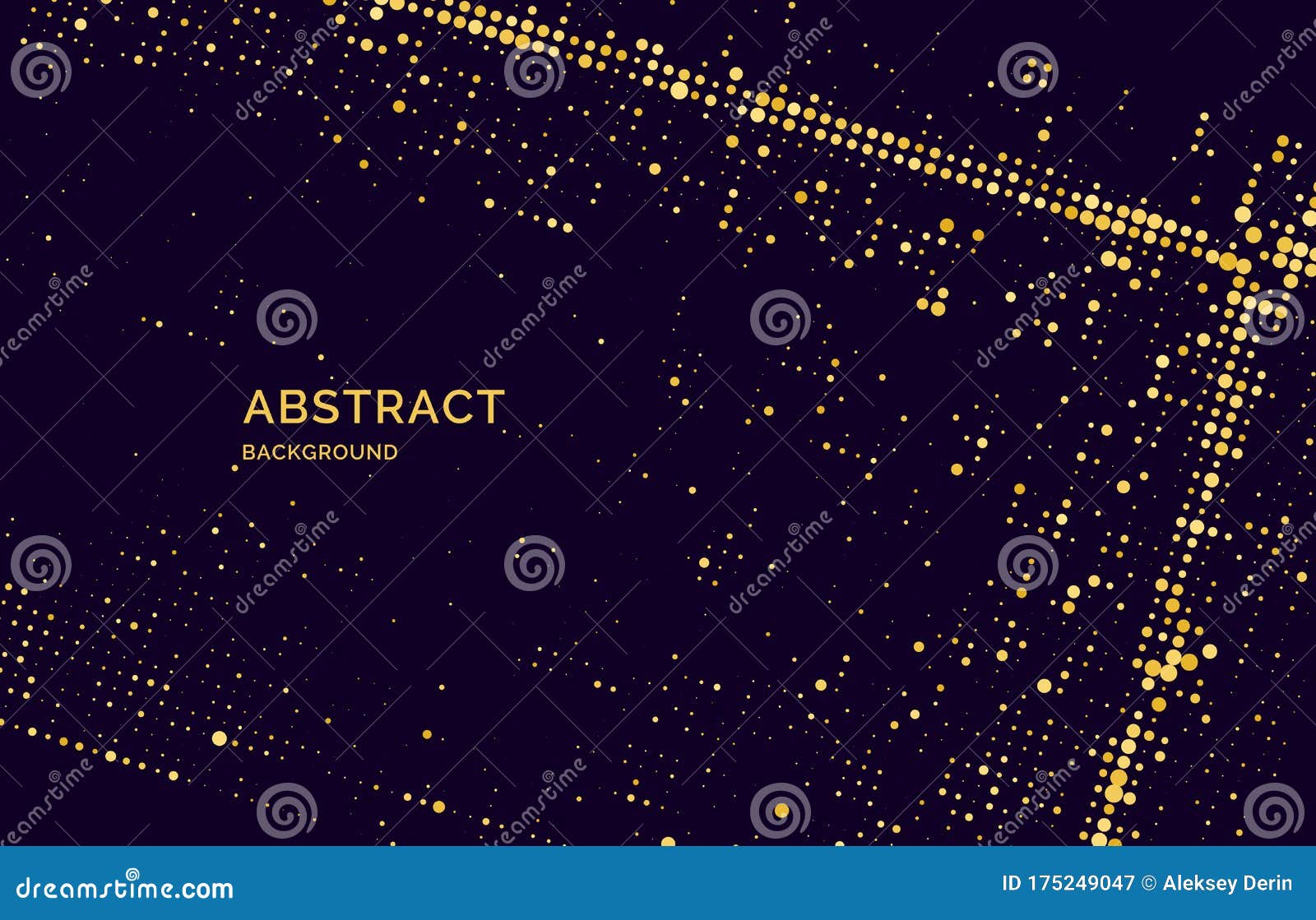 Poster of Sparkling Glitter Particles on a Dark Background. Stock ...