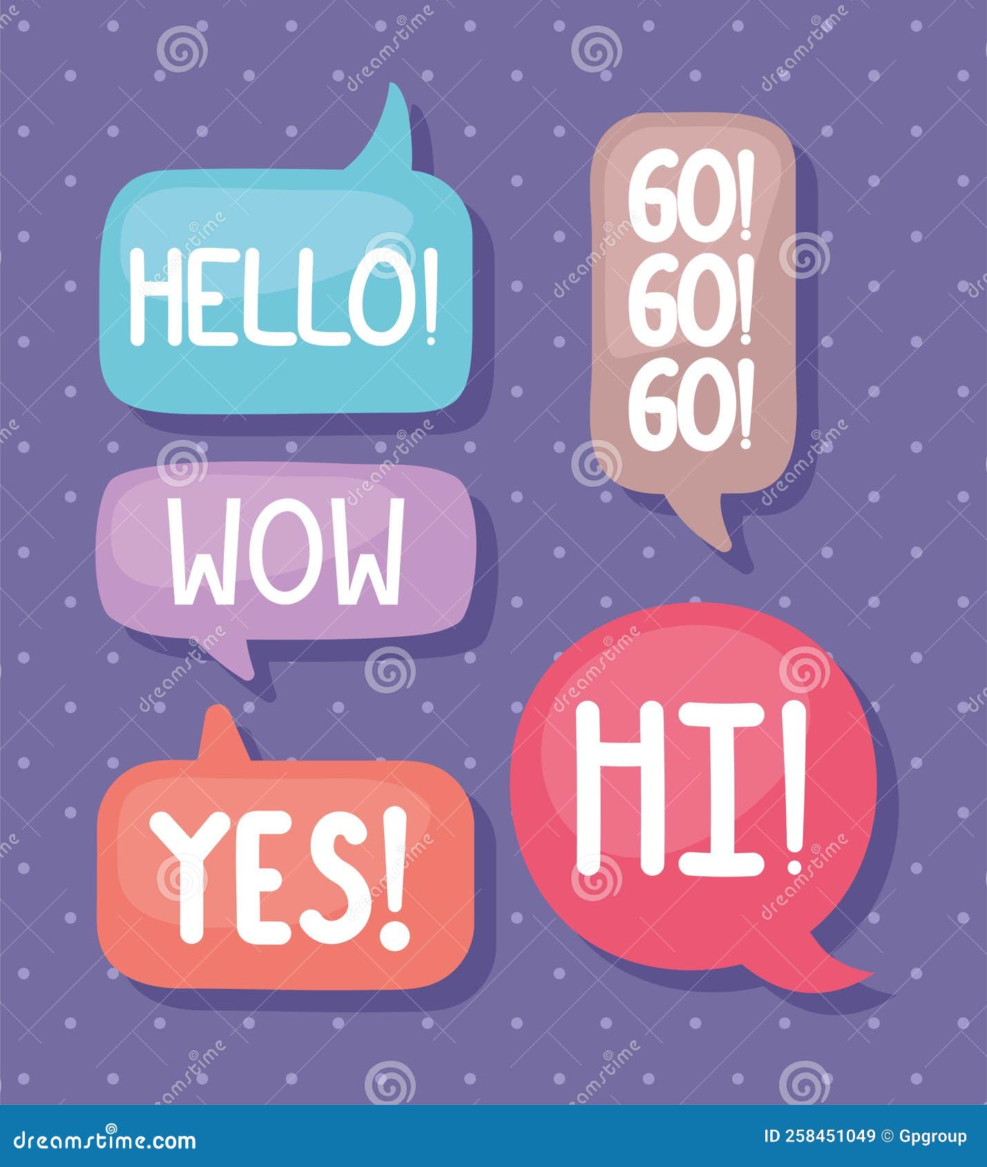 Speech bubbles set stock vector. Illustration of gogo - 258451049 Speech bubbles set stock vector. Illustration of gogo - 258451049