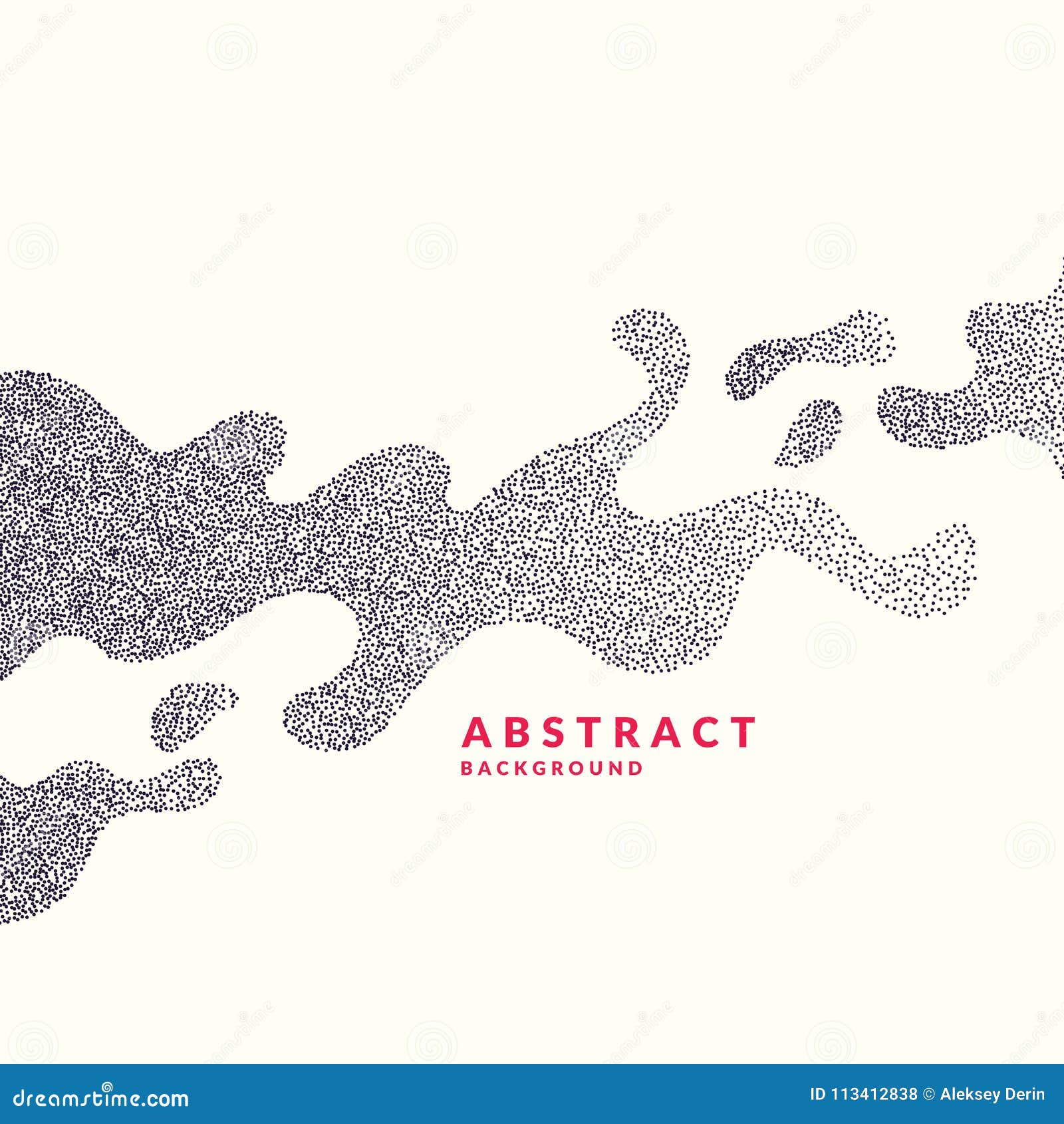 Poster with Splatter and Dynamic Particles. Illustration Minimal Flat ...